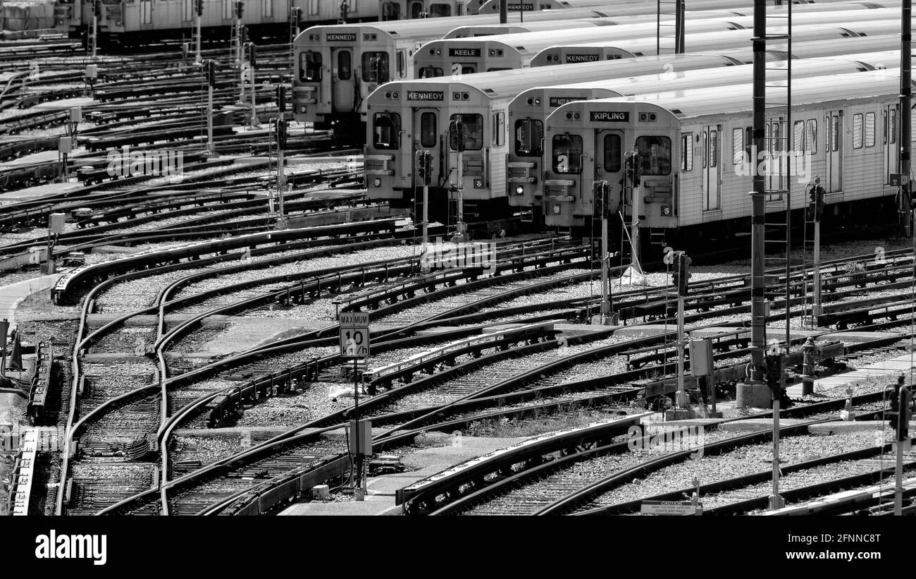 The Greenwood Toronto Transit Subway Yards. Toronto, Ontario, Canada ...