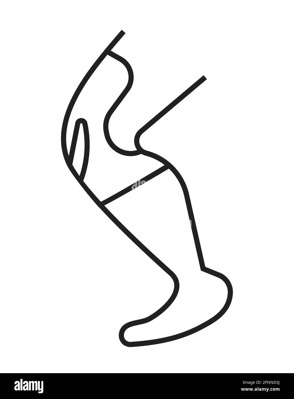 Leg brace icon are shown. Orthopaedic rehabilitation icon vector ...
