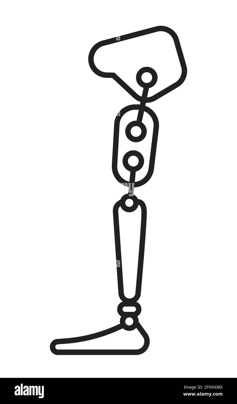 Prosthetics symbol for web design, app. Orthopaedic rehabilitation icon ...