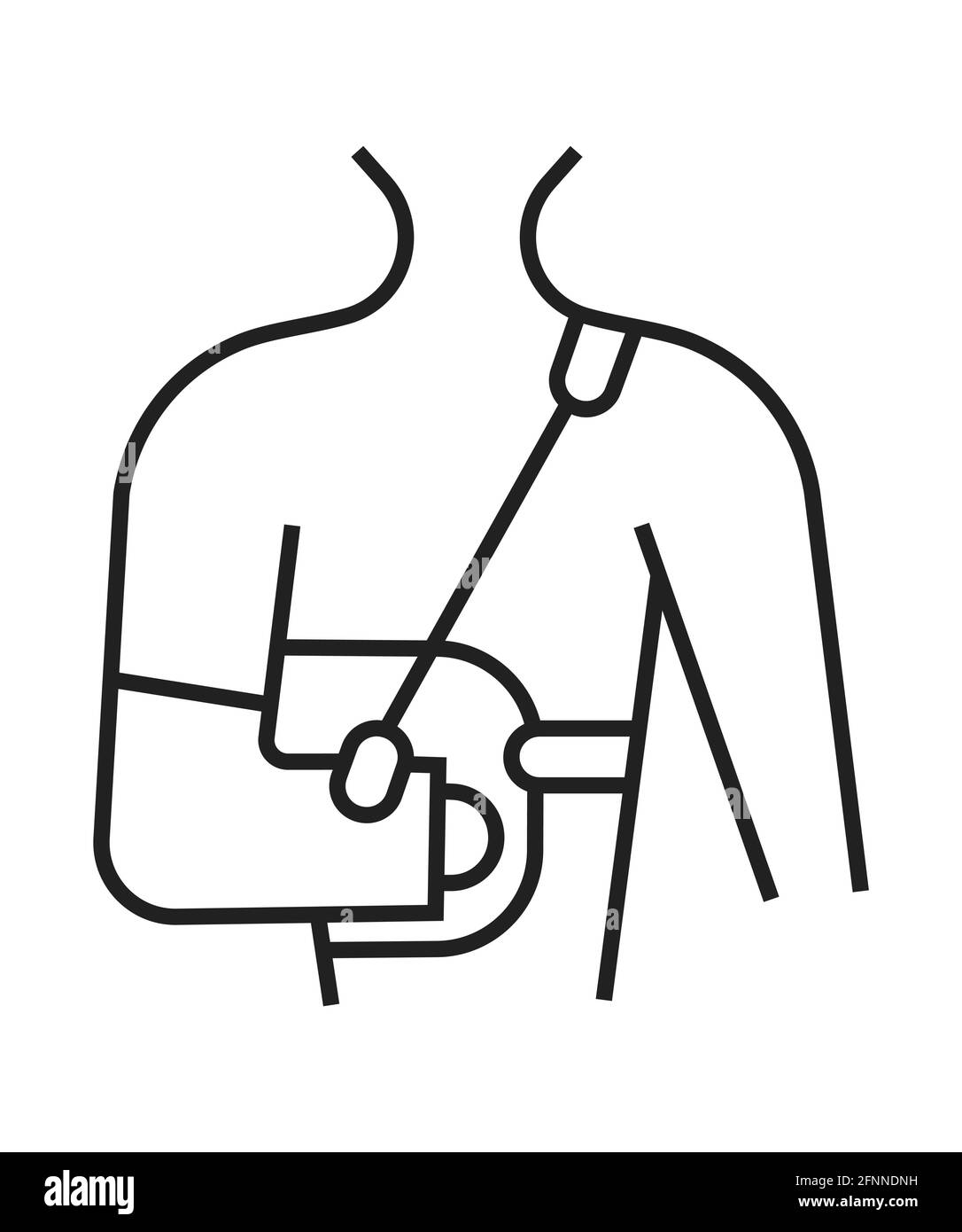 Arm brace icon are shown. Orthopaedic rehabilitation icon vector ...