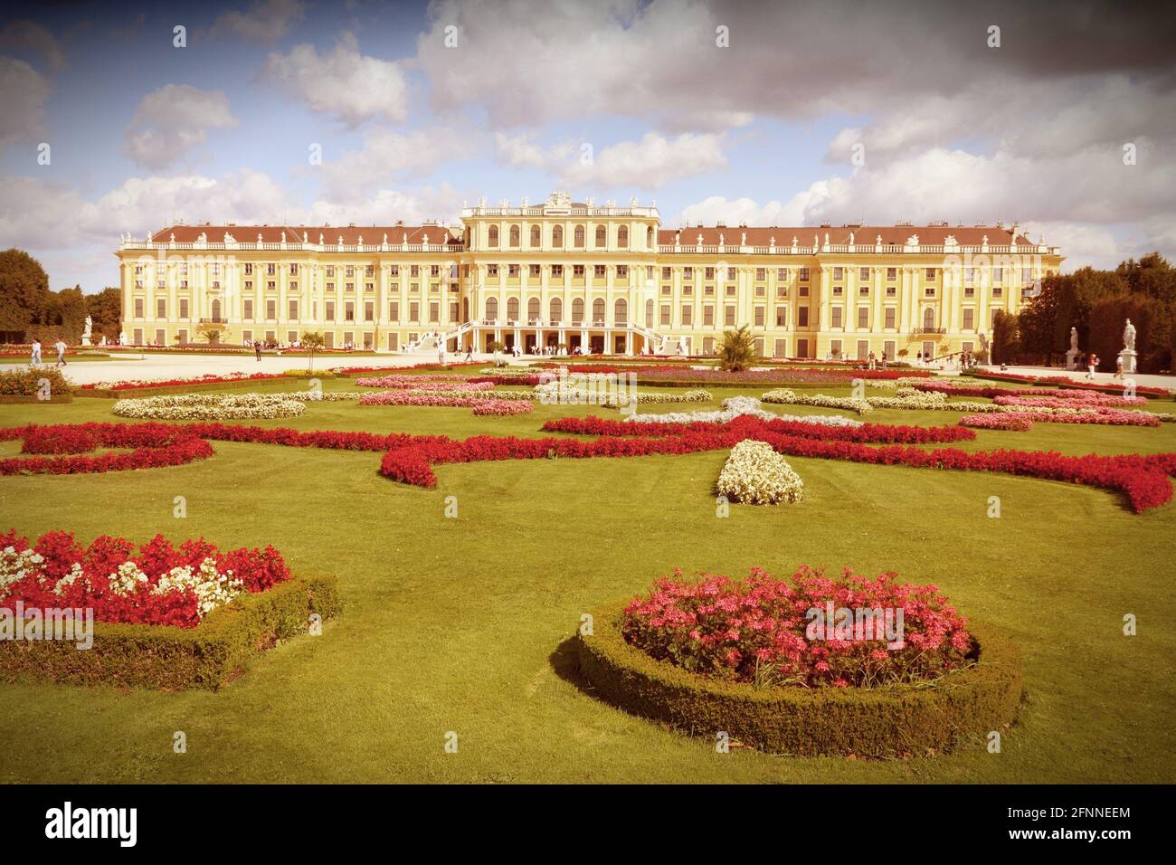 Vienna, Austria - Schoenbrunn Palace, a UNESCO World Heritage Site ...