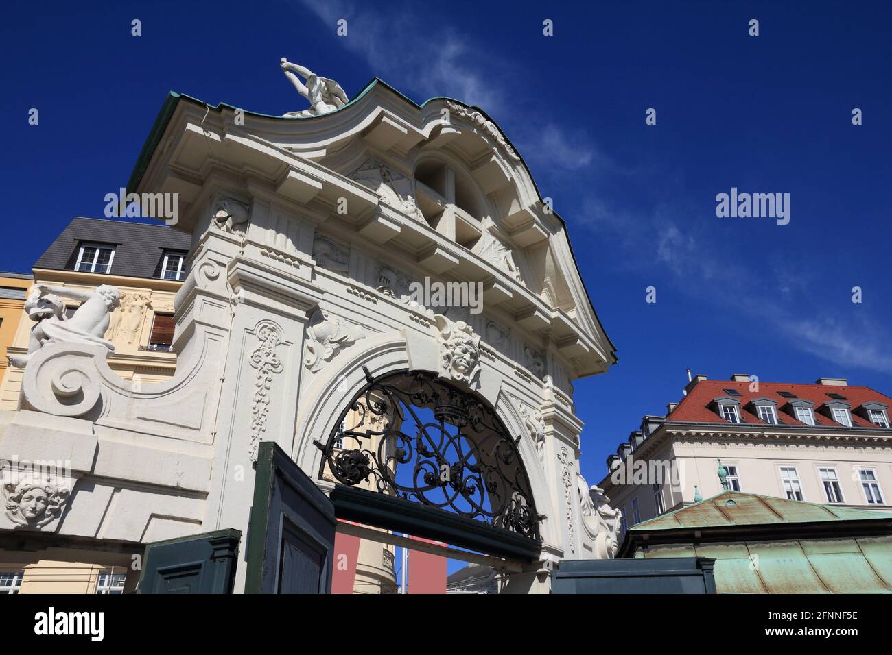 Lower Belvedere gate in Vienna, Austria. Europe landmarks Stock Photo ...