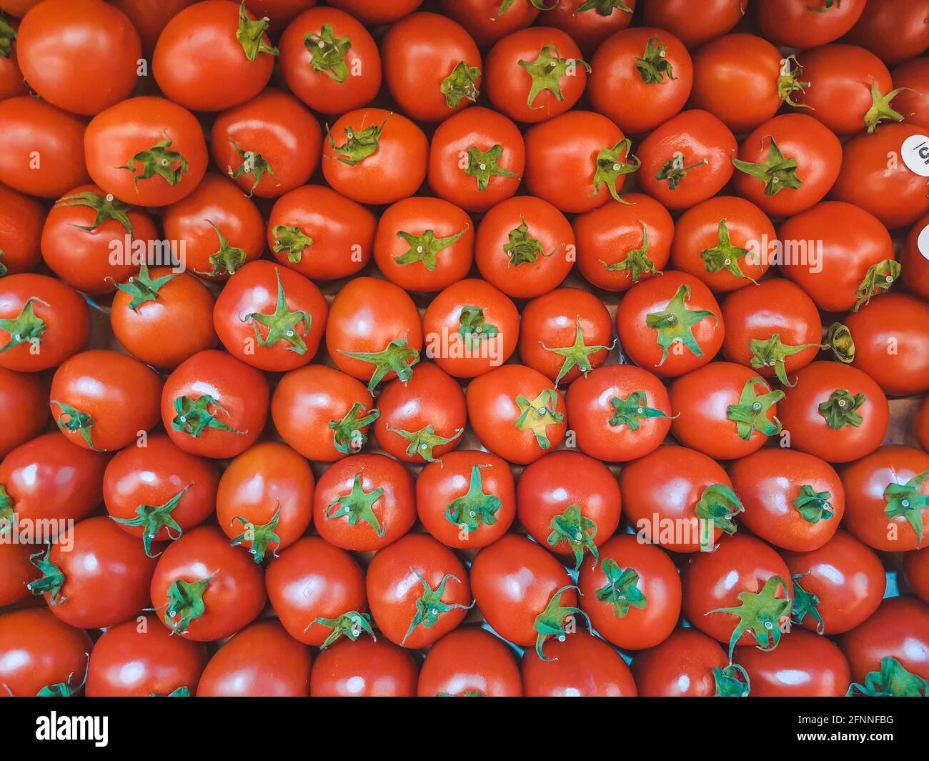 overhead top view of tomatoes pattern Stock Photo - Alamy