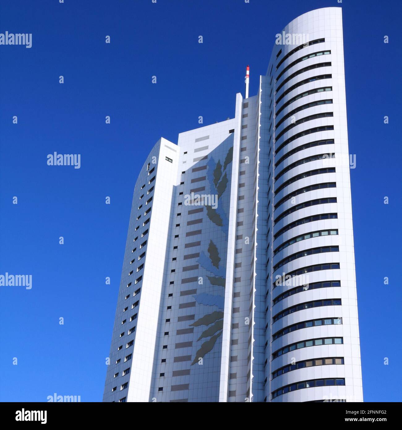 VIENNA, AUSTRIA - SEPTEMBER 6, 2011: Hochhaus Neue Donau building in ...