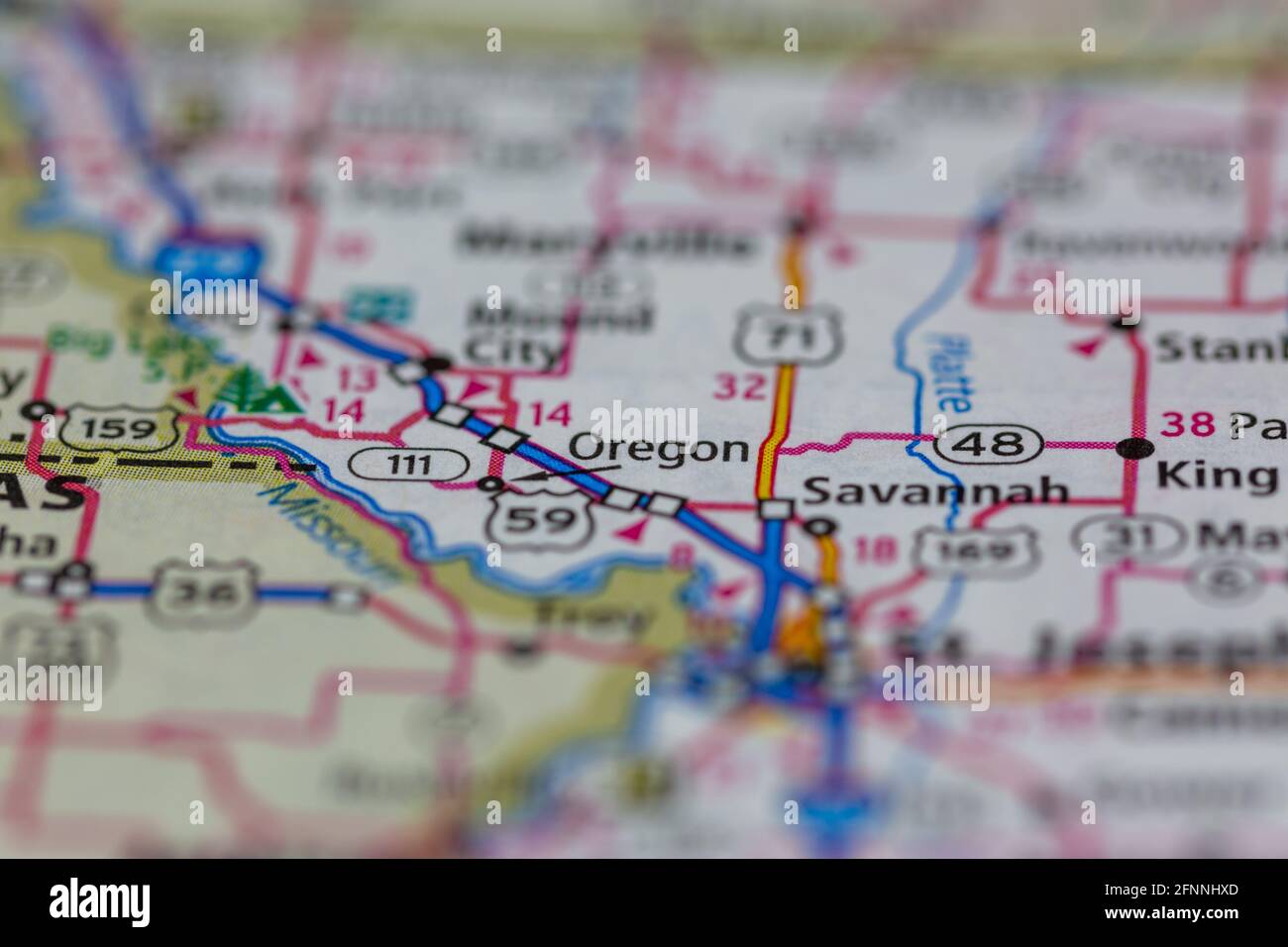 Map oregon hi-res stock photography and images - Alamy