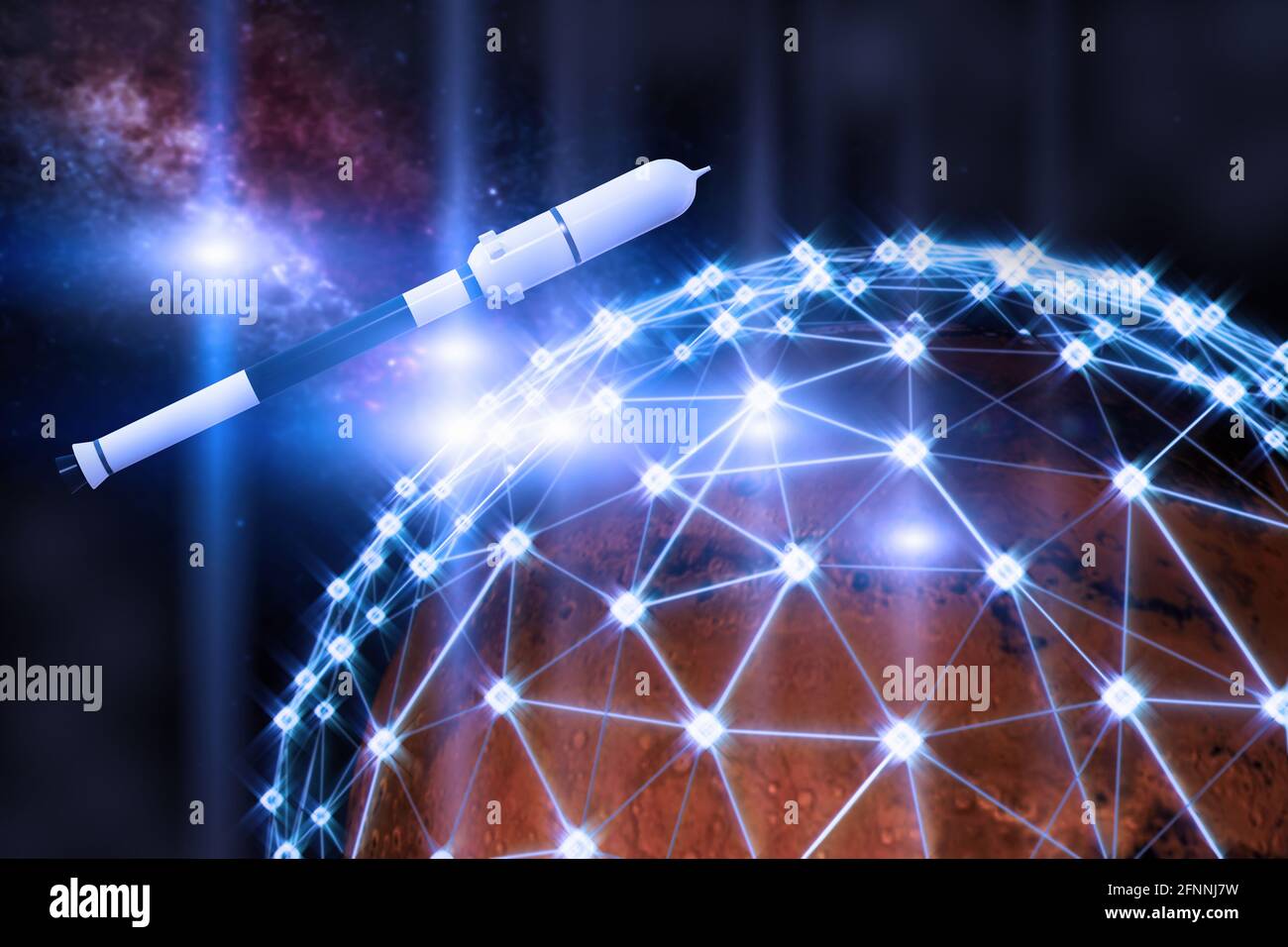 Starlink satellites planet hi-res stock photography and images - Alamy