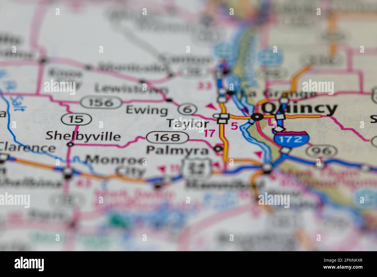 Map of taylor missouri hi-res stock photography and images - Alamy
