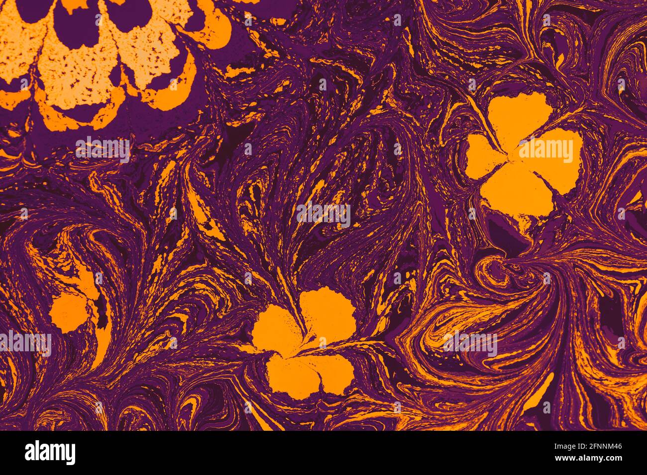 Creative ebru art background with abstract paint. Marbling texture ...