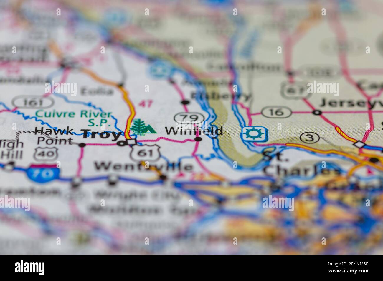 Map of winfield missouri hi-res stock photography and images - Alamy