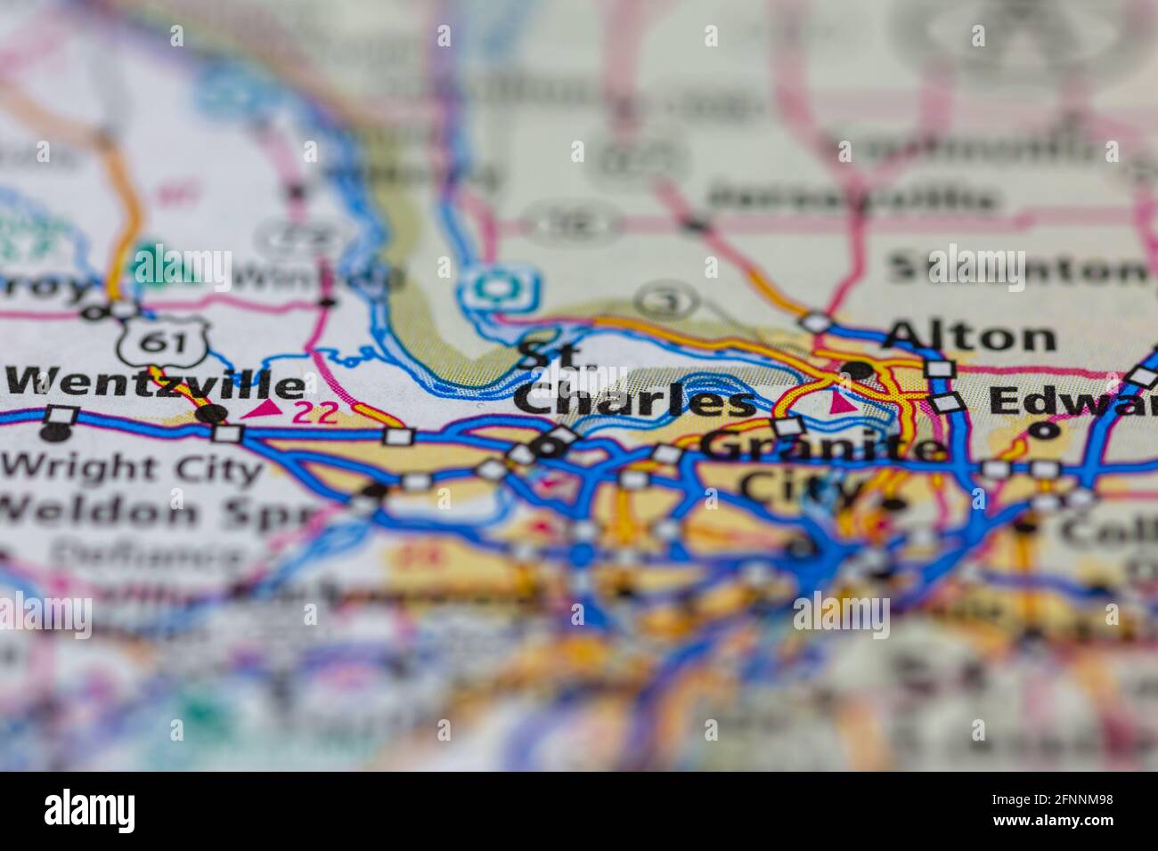 Map of st charles missouri hi-res stock photography and images - Alamy