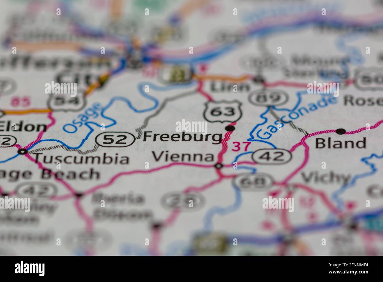 Map of freeburg hi-res stock photography and images - Alamy