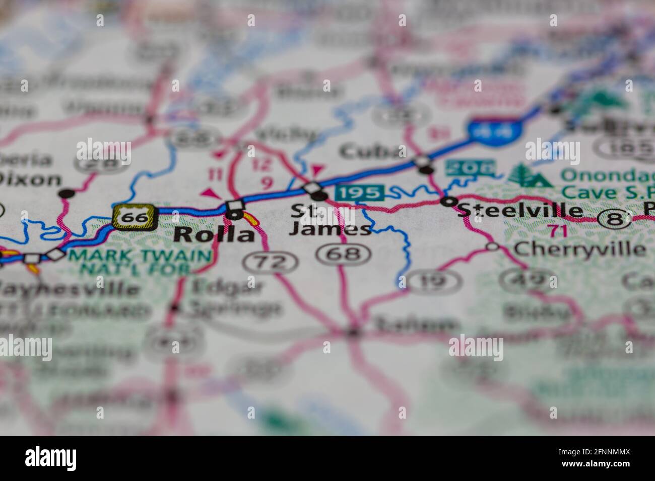 St james missouri map hi-res stock photography and images - Alamy