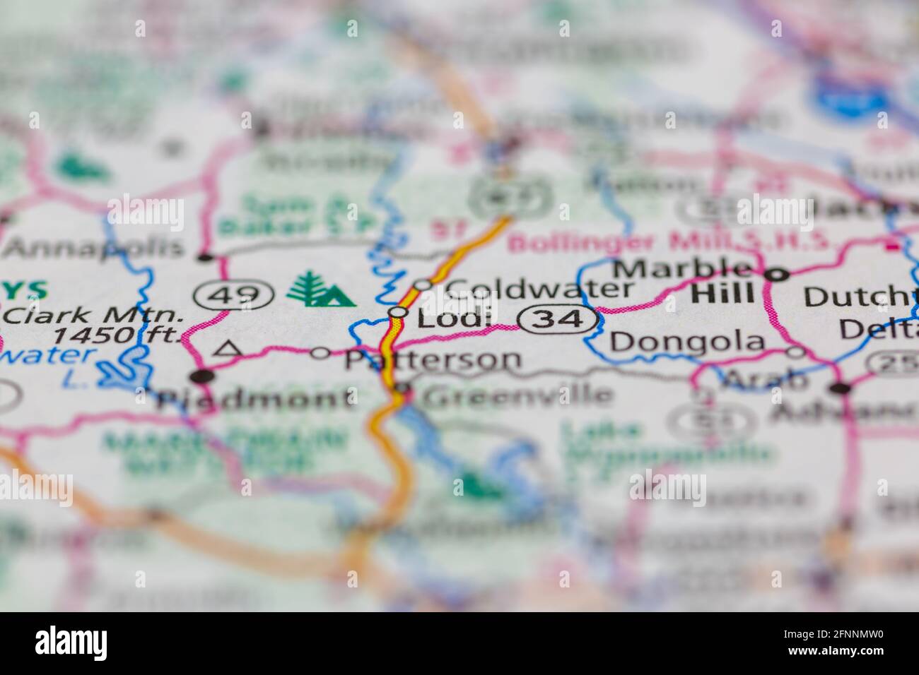 Map of lodi missouri hi-res stock photography and images - Alamy