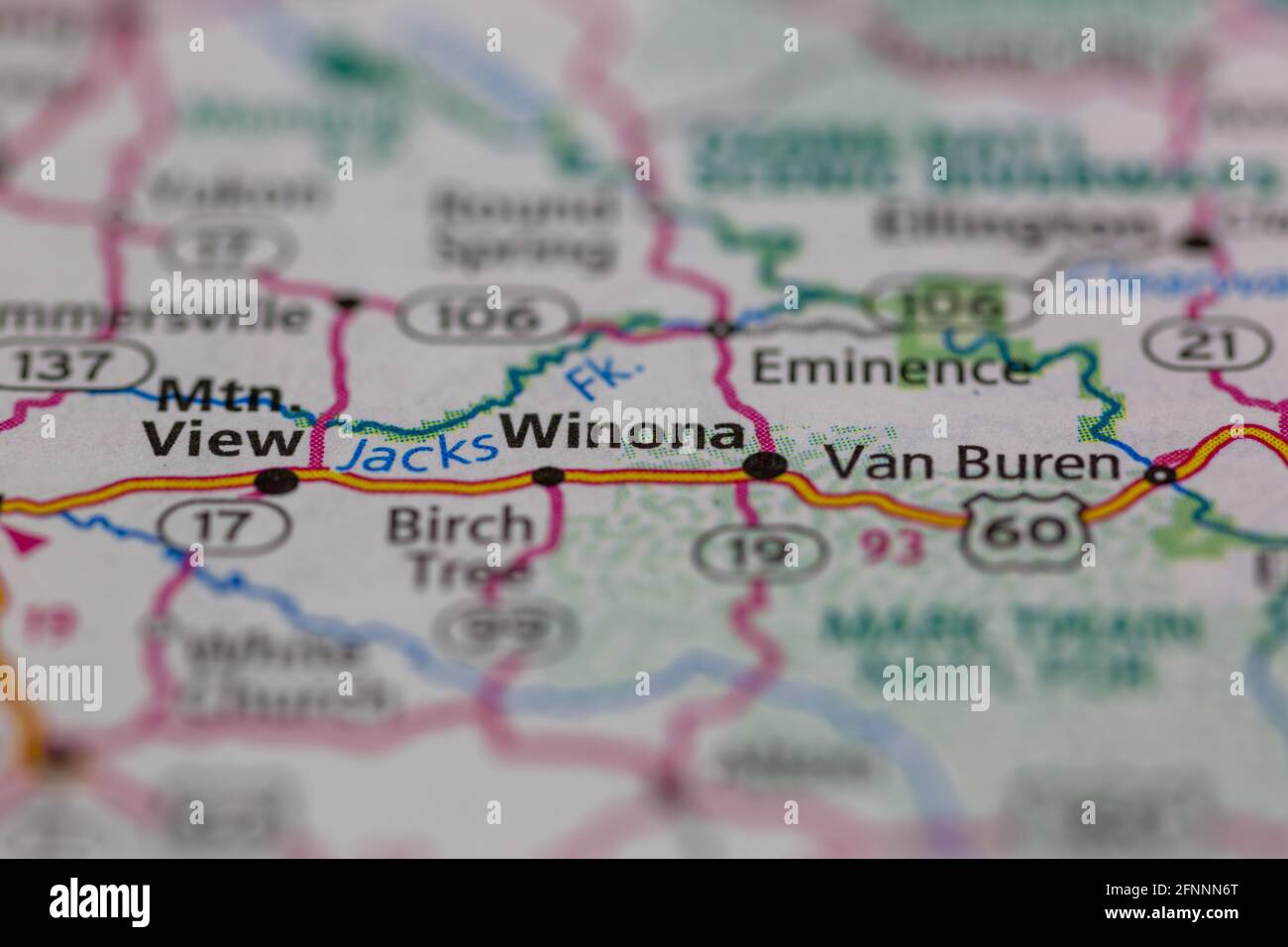 Map of winona missouri hi-res stock photography and images - Alamy