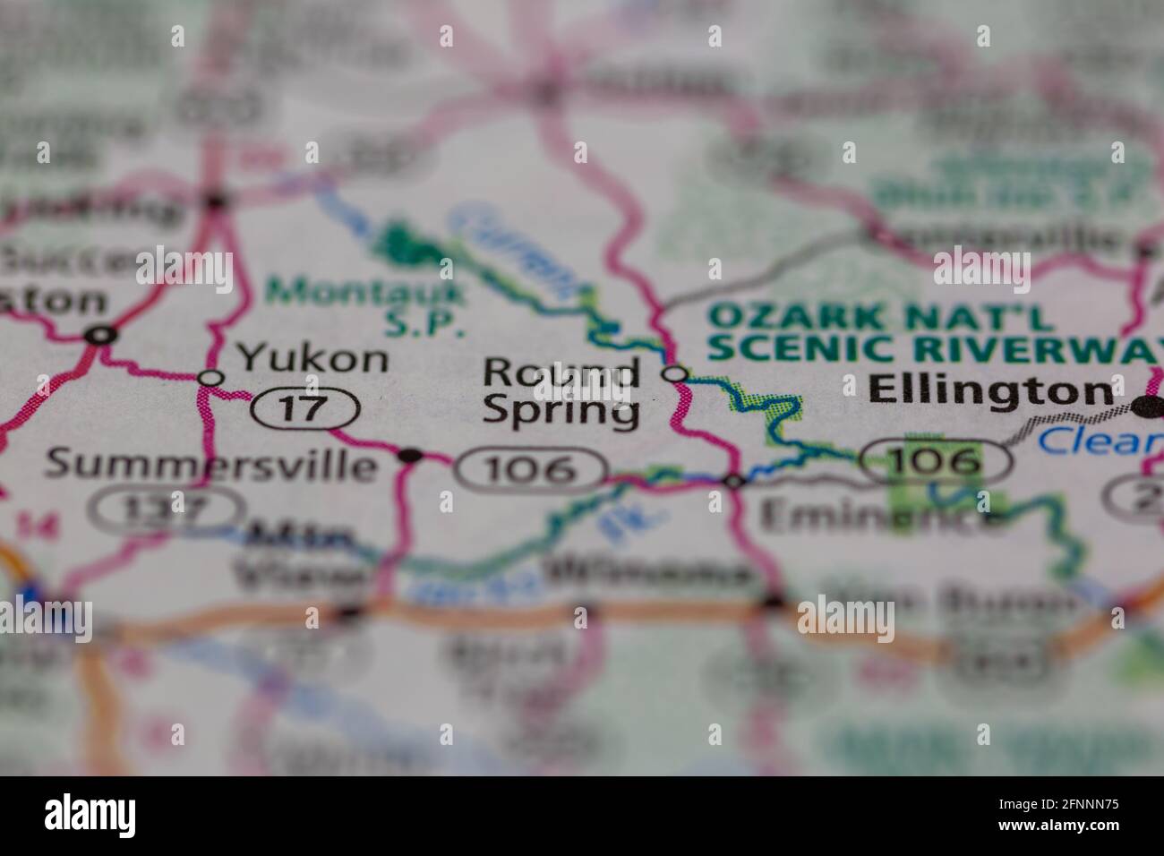 Map of round springs hi-res stock photography and images - Alamy