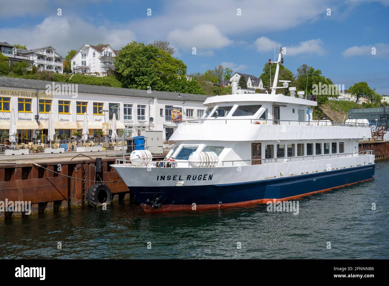 Sassnitz, Germany. 18th May, 2021. The town harbour of Sassnitz on the ...