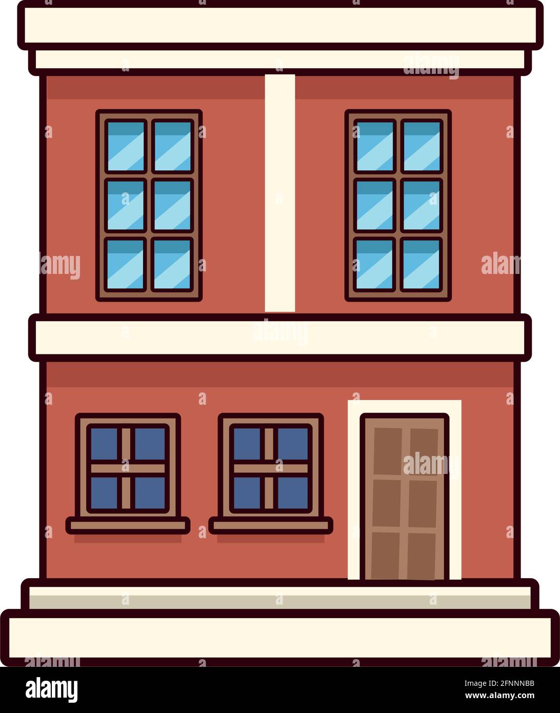 Facade colonial Stock Vector Images - Alamy