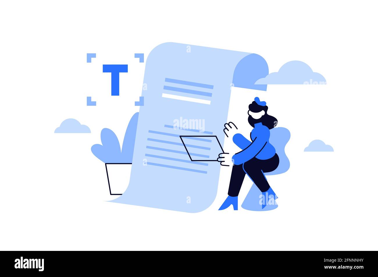 Writer freelance Stock Vector Images - Alamy