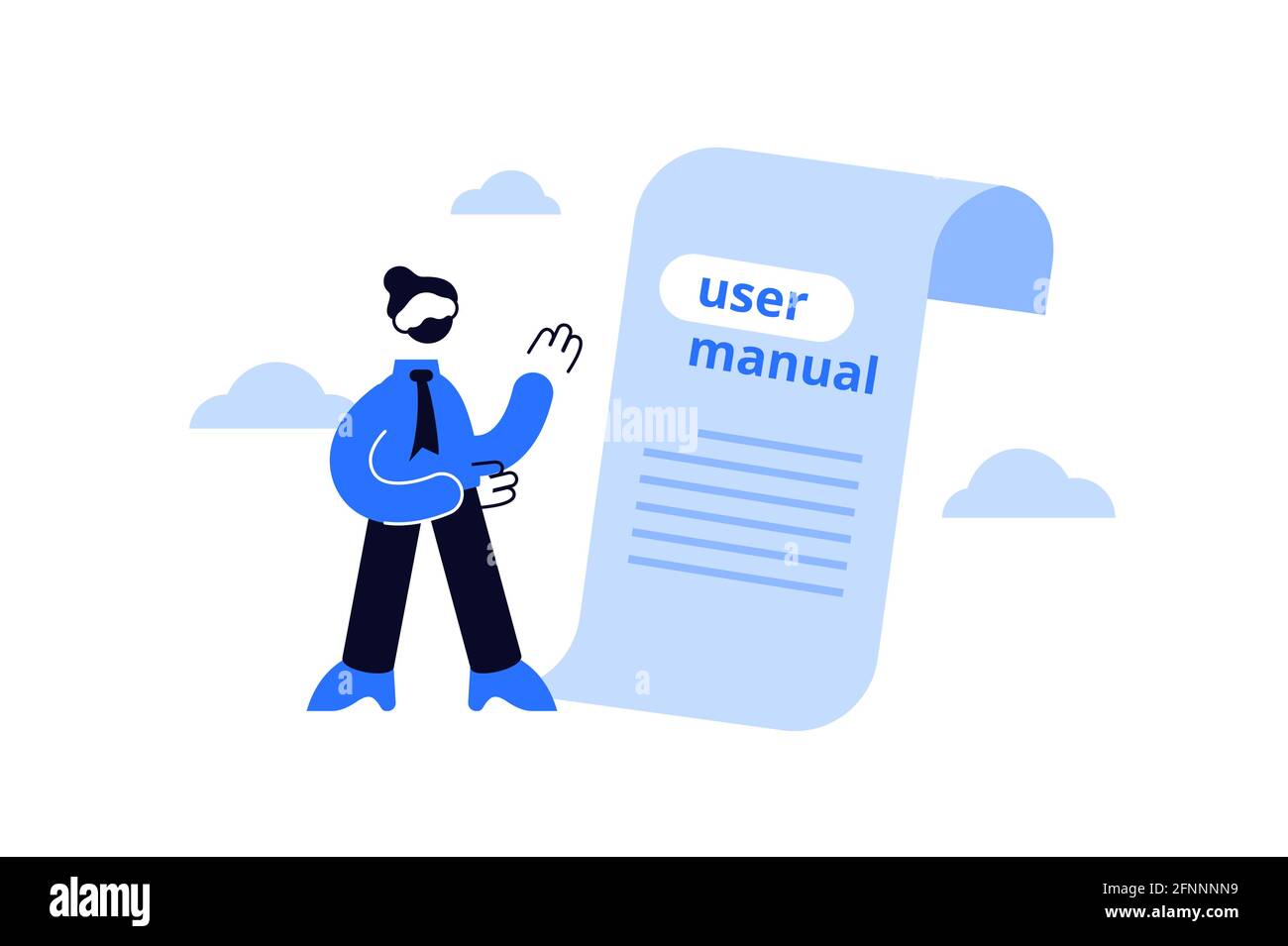 Woman reading document Cut Out Stock Images & Pictures - Alamy