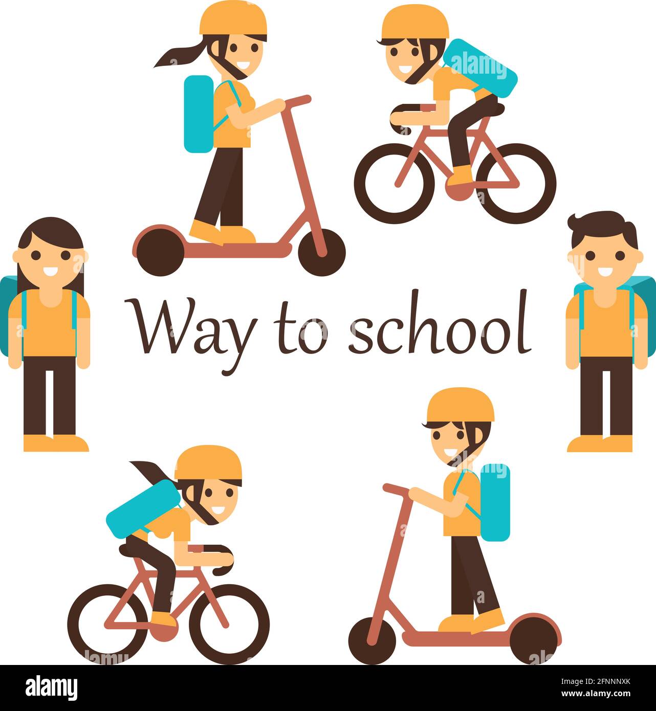 Walk To School Clipart