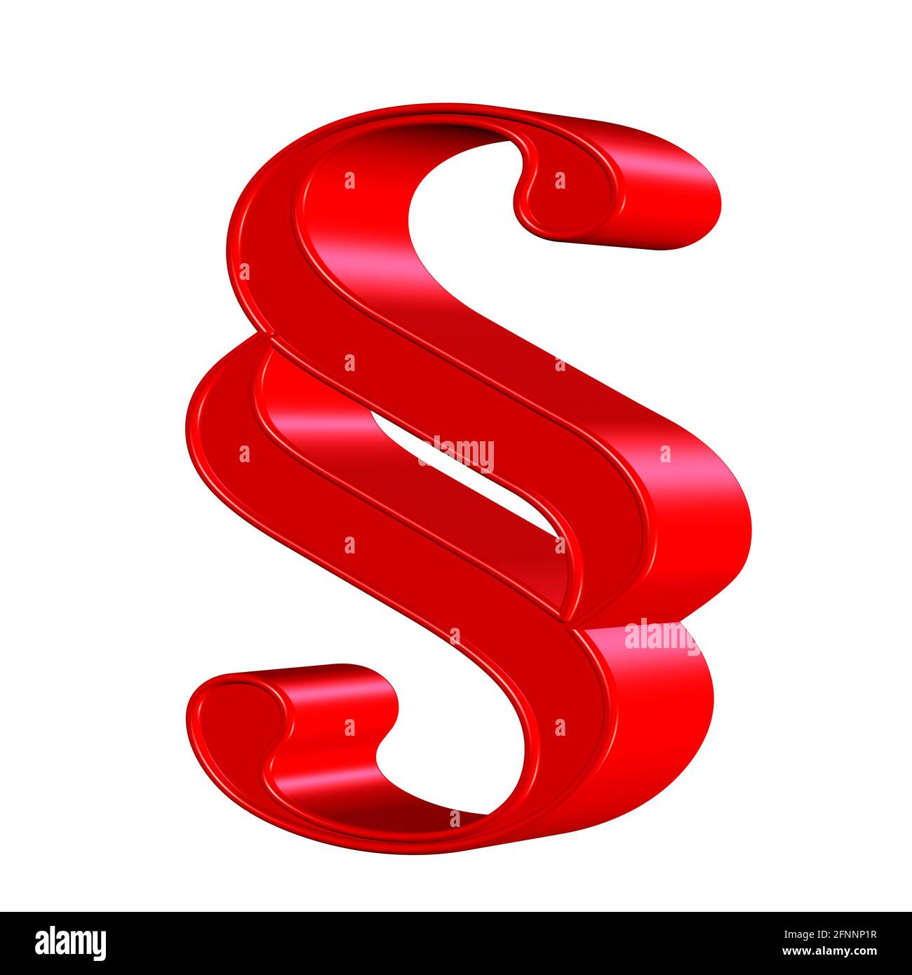 Paragraph isolated against white background, 3d illustration Stock ...