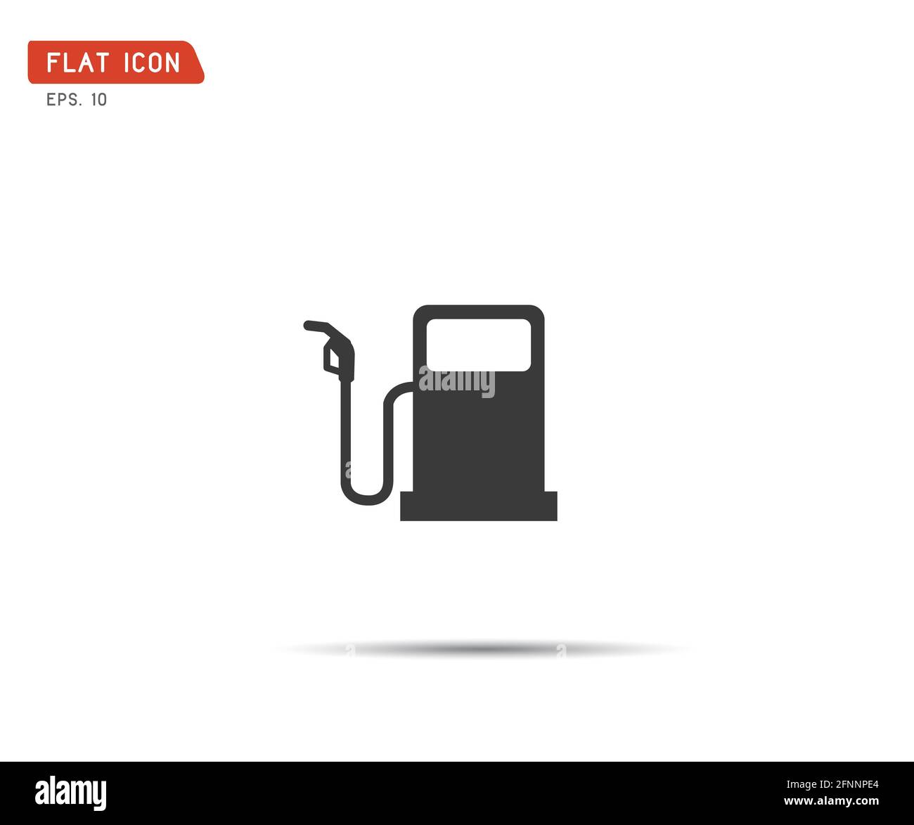 gas pump icon, Flat logo vector illustration Stock Photo - Alamy