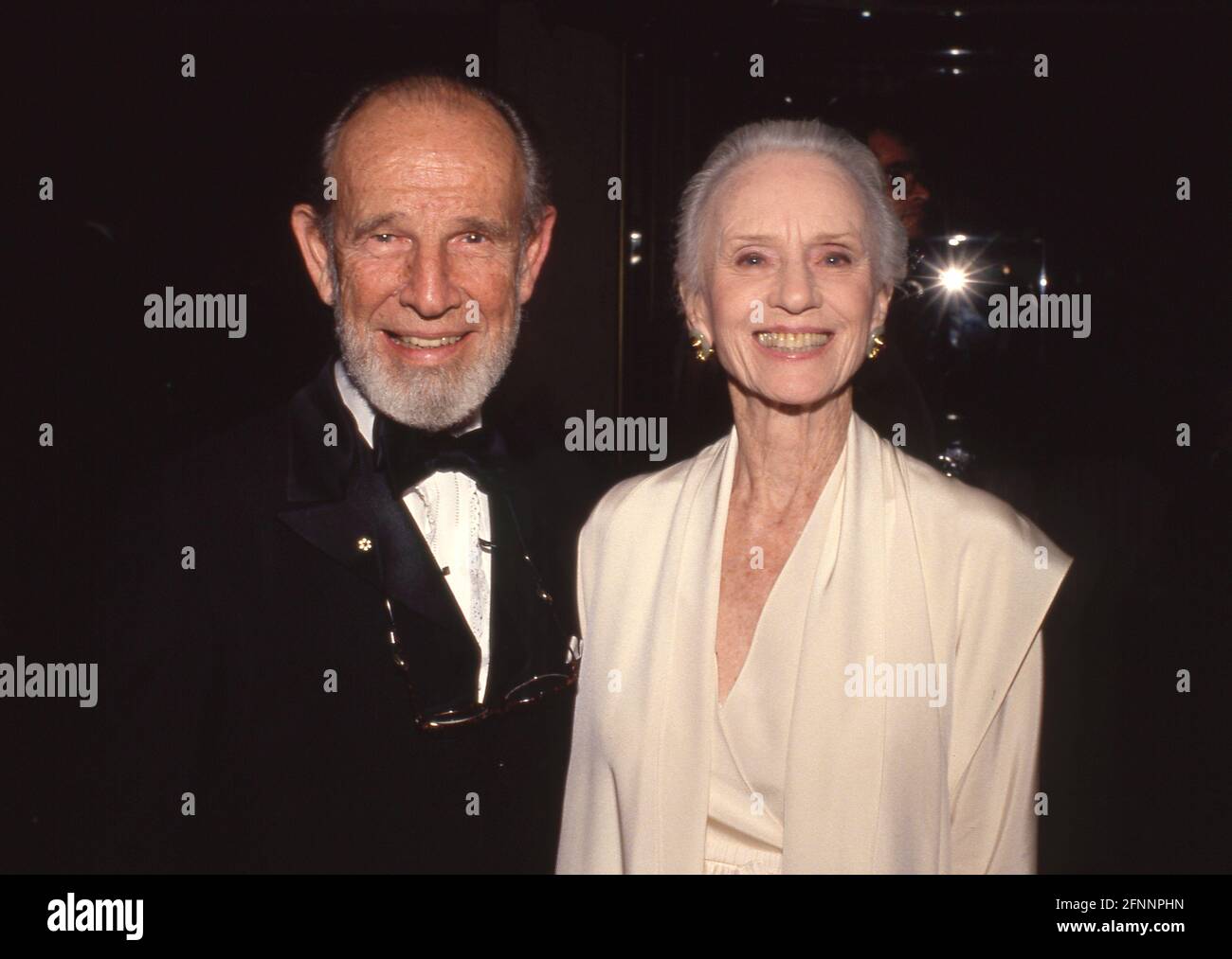 Hume Cronyn and Jessica Tandy March 1990 Credit: Ralph Dominguez ...