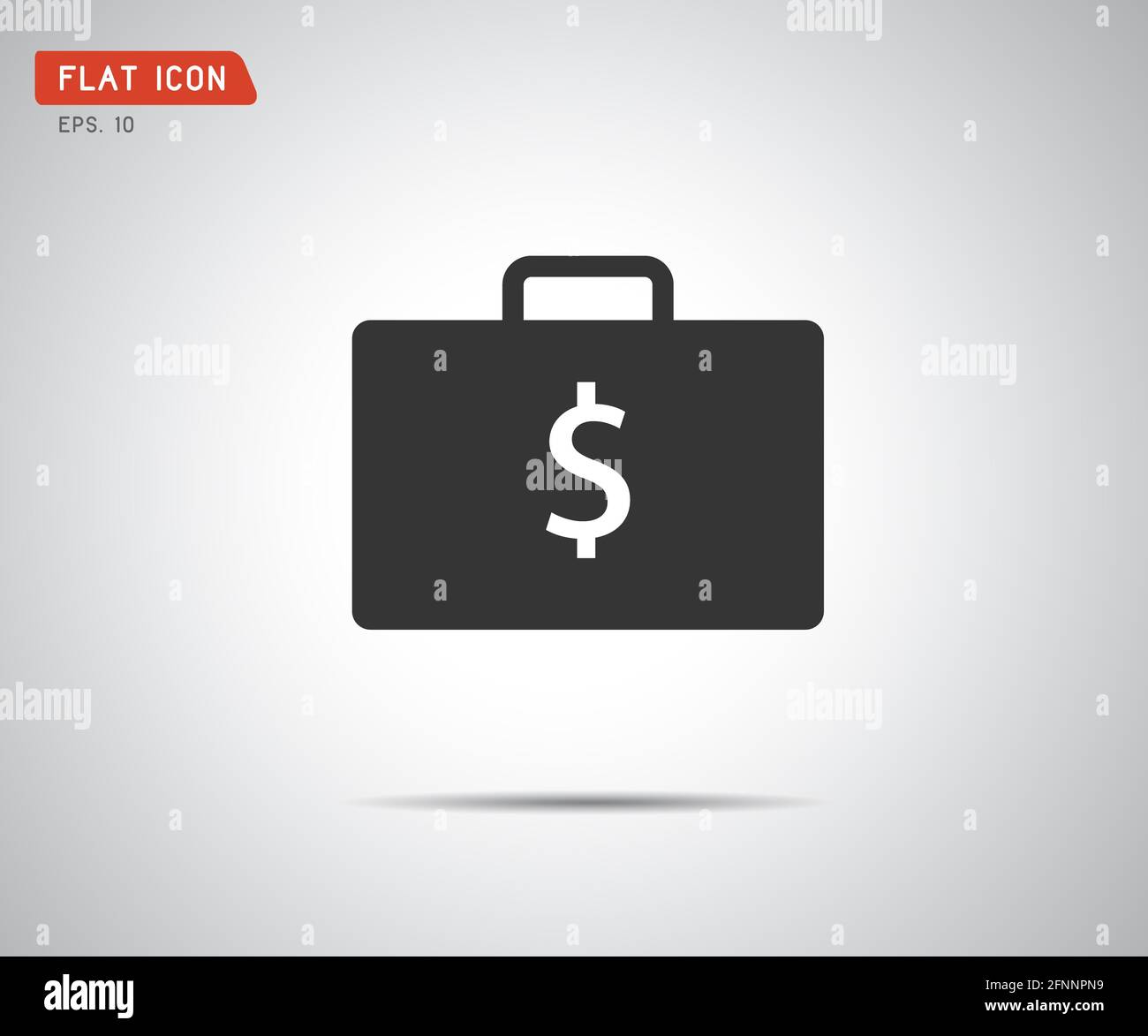 Money bag icon, Flat logo vector illustration Stock Photo - Alamy