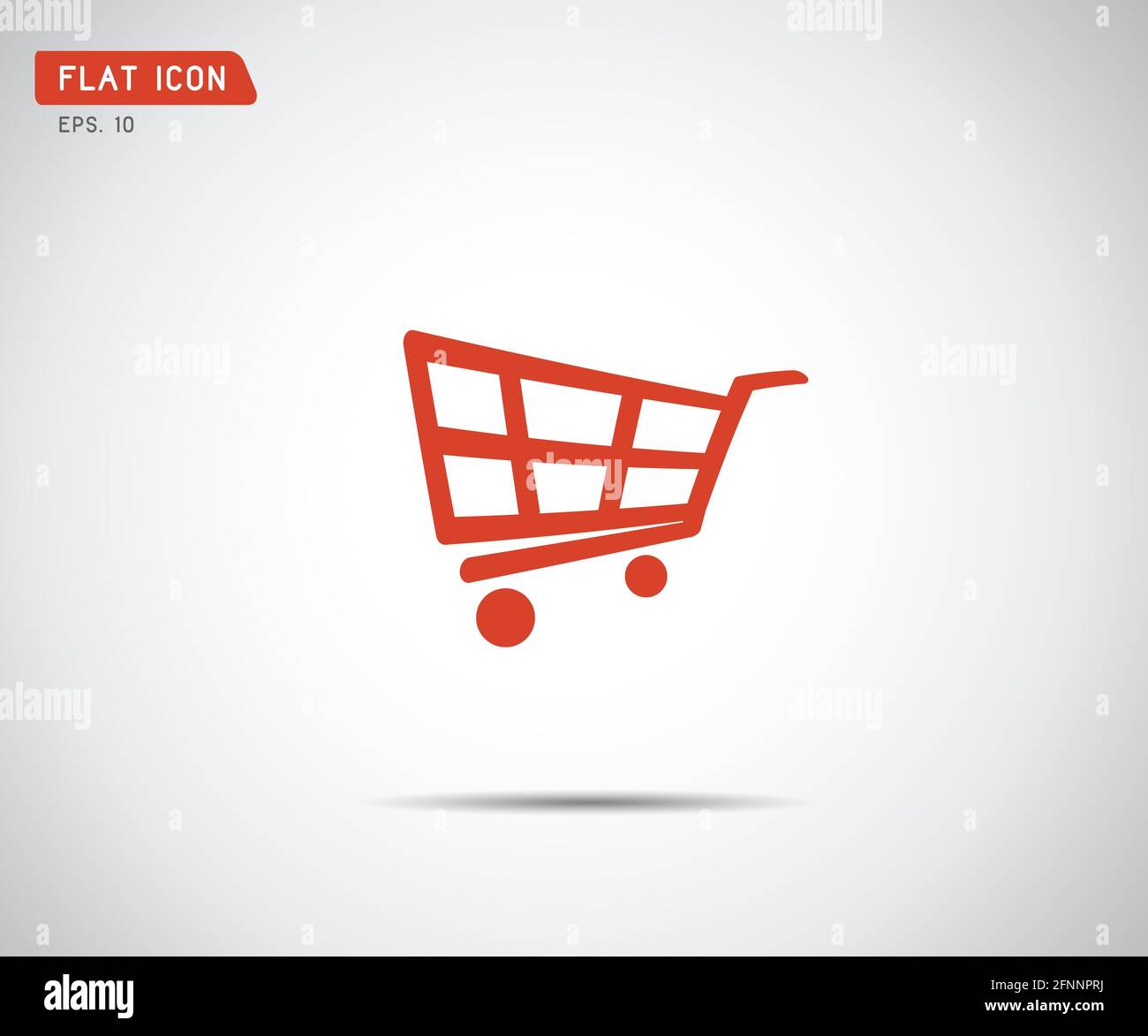 flat shopping cart icon, logo design vector illustration Stock Photo ...