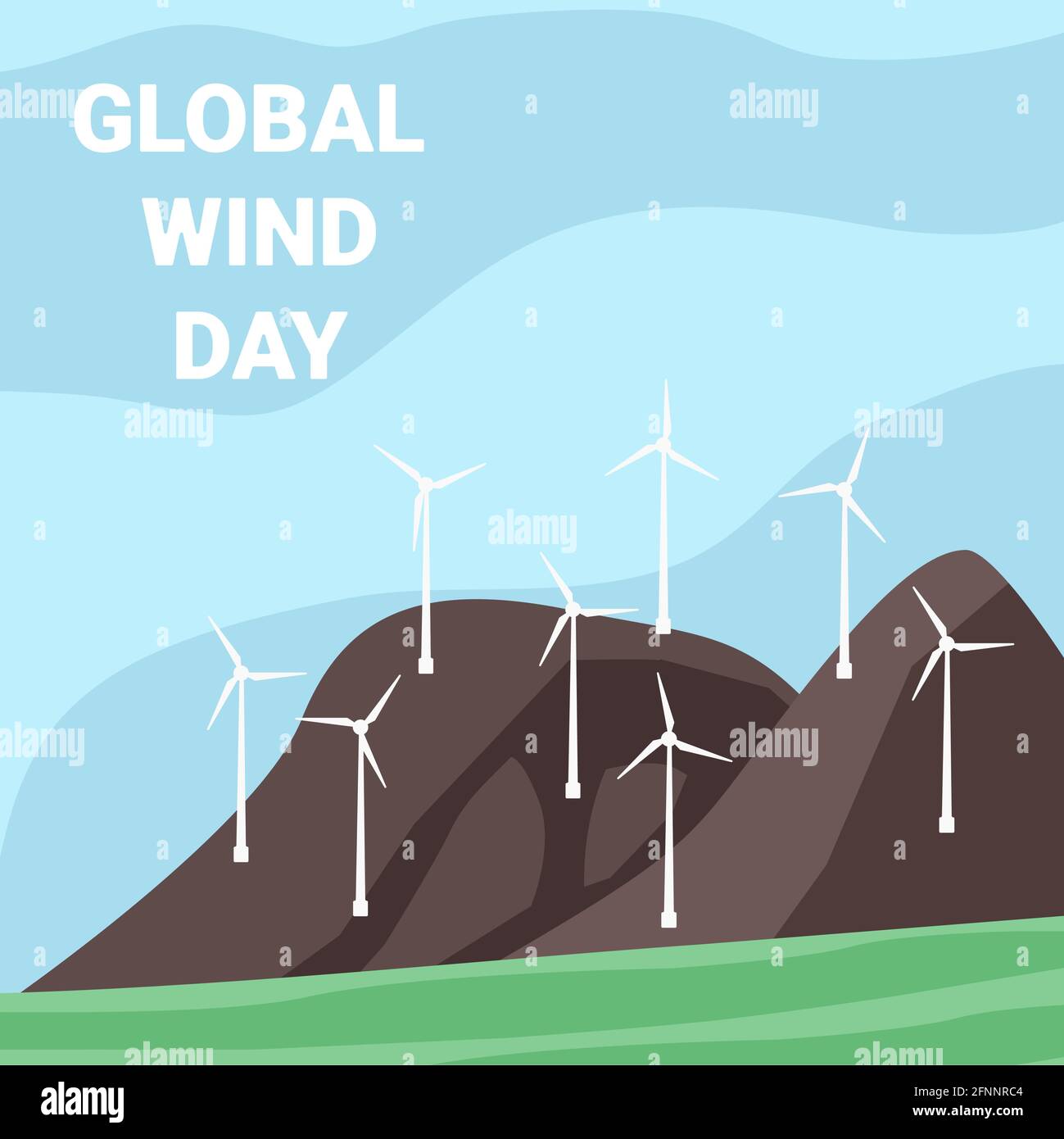 Windmill hill view Stock Vector Images - Alamy