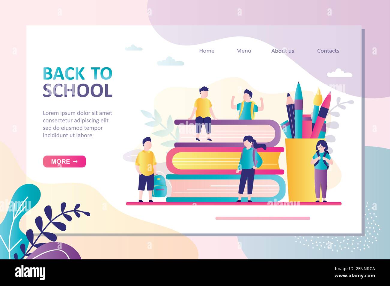 Children classmates Stock Vector Images - Alamy