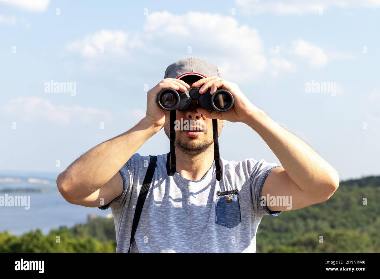 View Through Binoculars