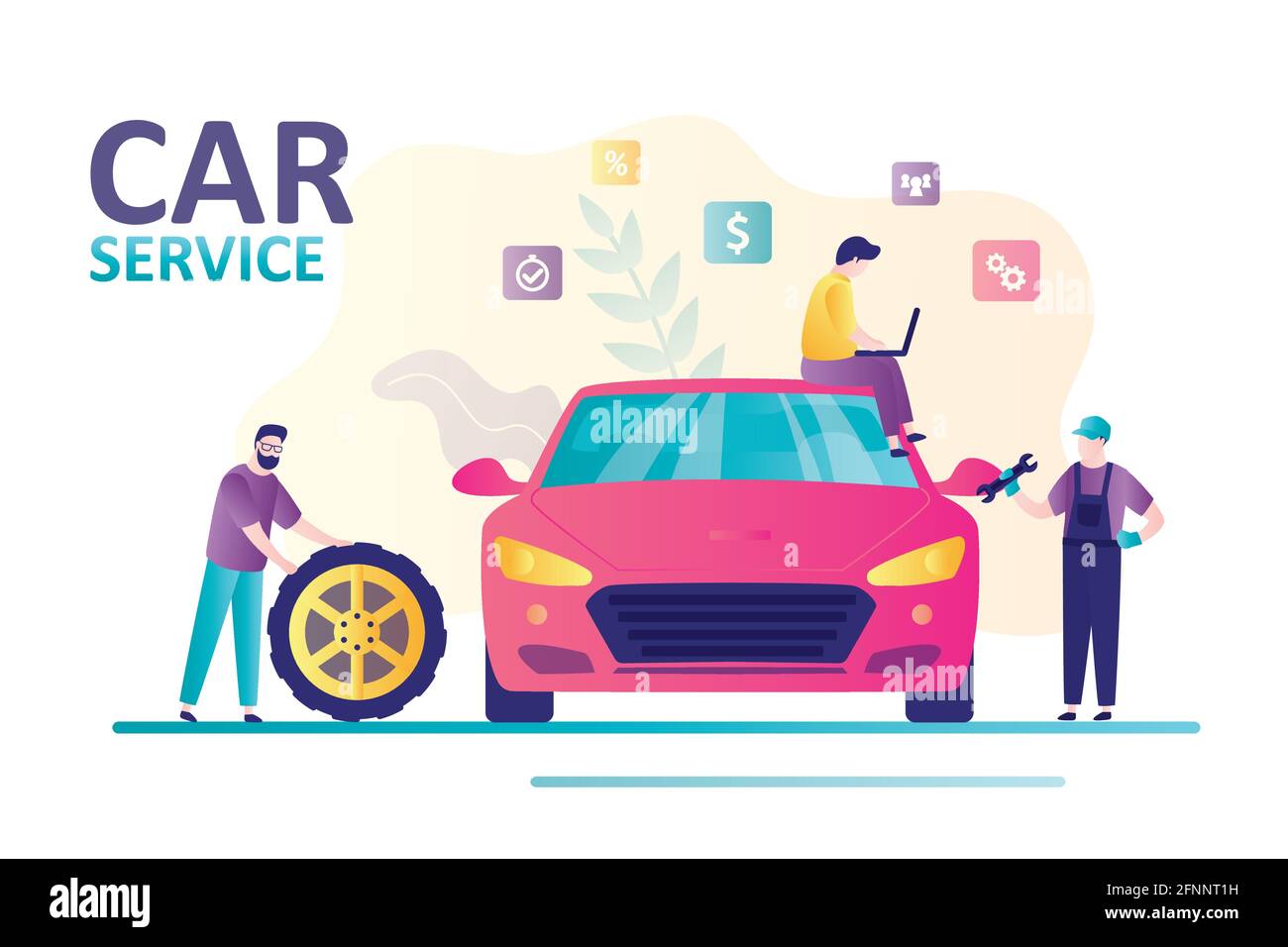 Vehicle diagnostics Stock Vector Images - Alamy