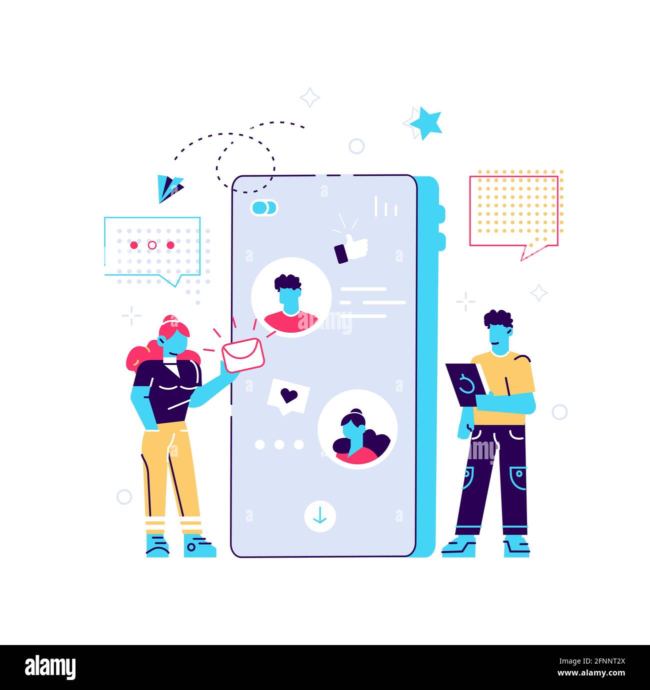 Messaging platforms hi-res stock photography and images - Alamy