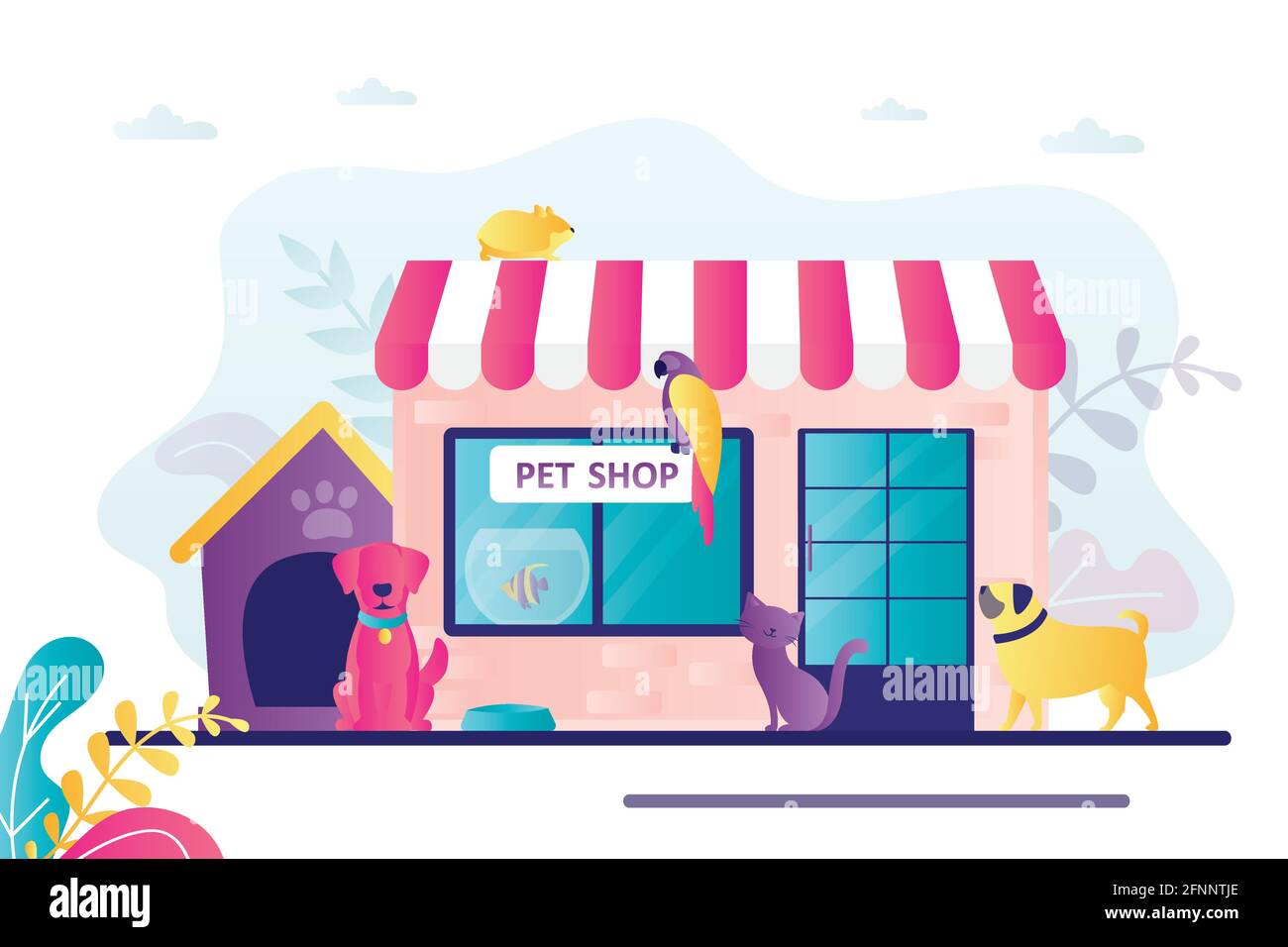 Facade zoo Stock Vector Images - Alamy