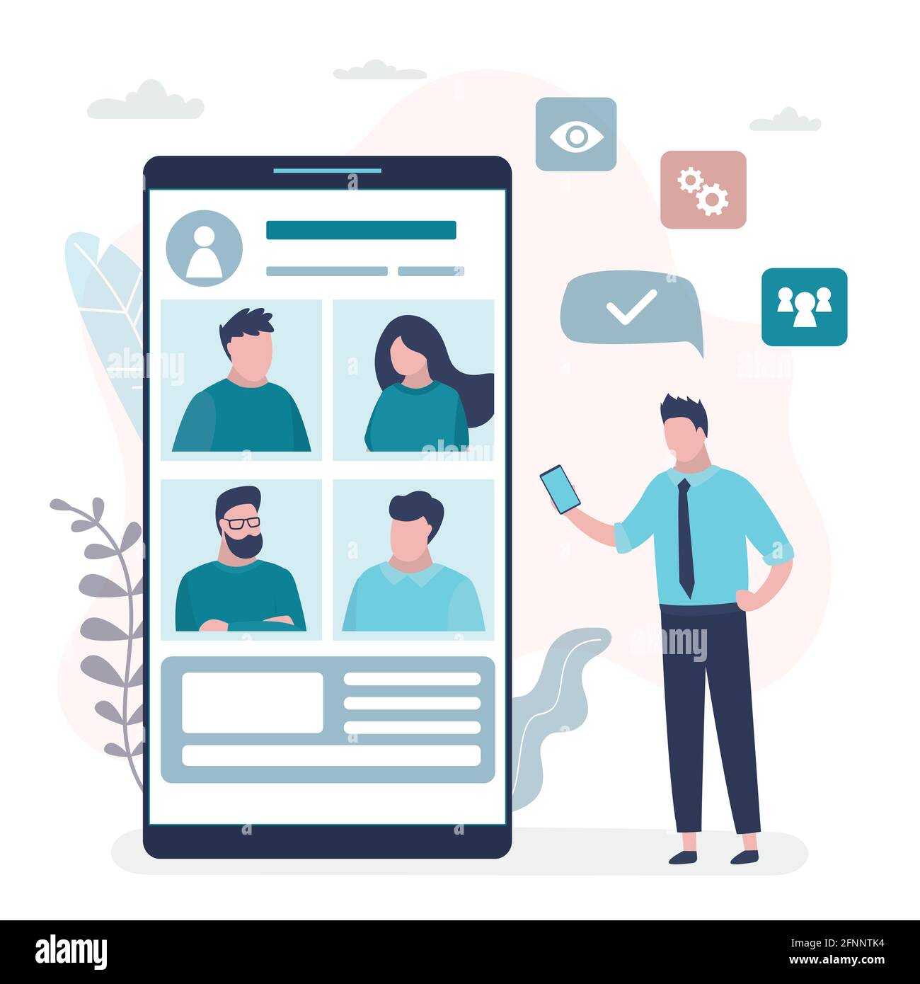 Inter view Stock Vector Images - Alamy