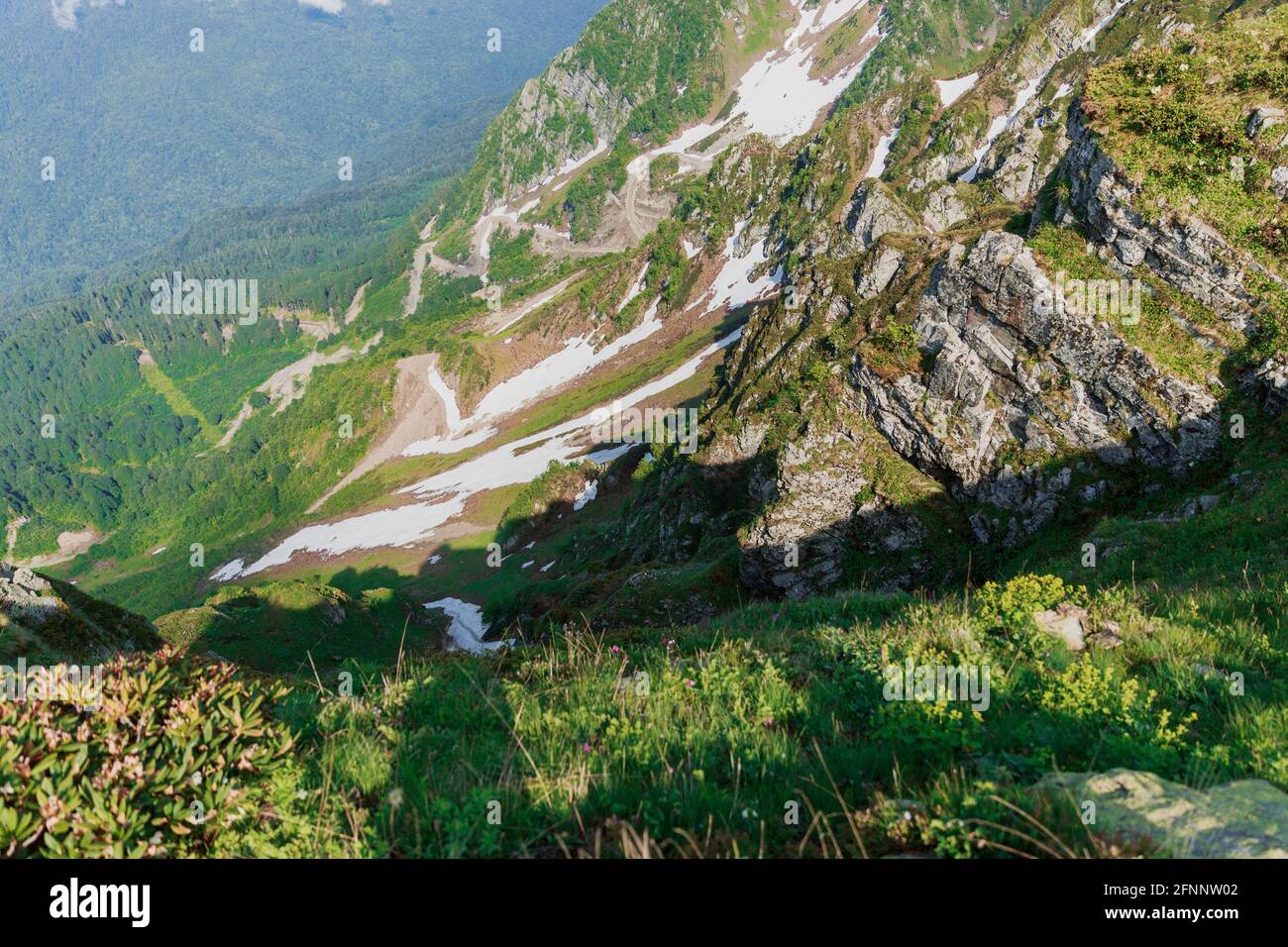 Summer snow in mountains hi-res stock photography and images - Alamy