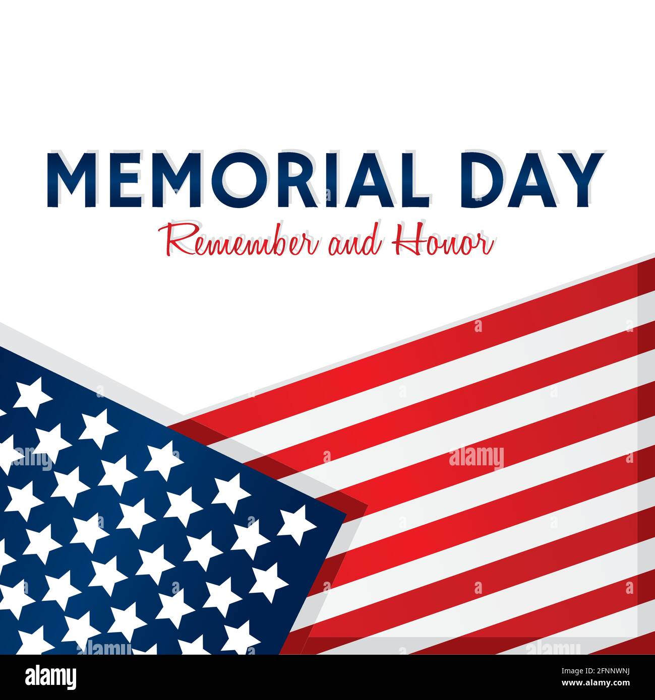Memorial day poster with a flag of USA Stock Vector Image & Art - Alamy