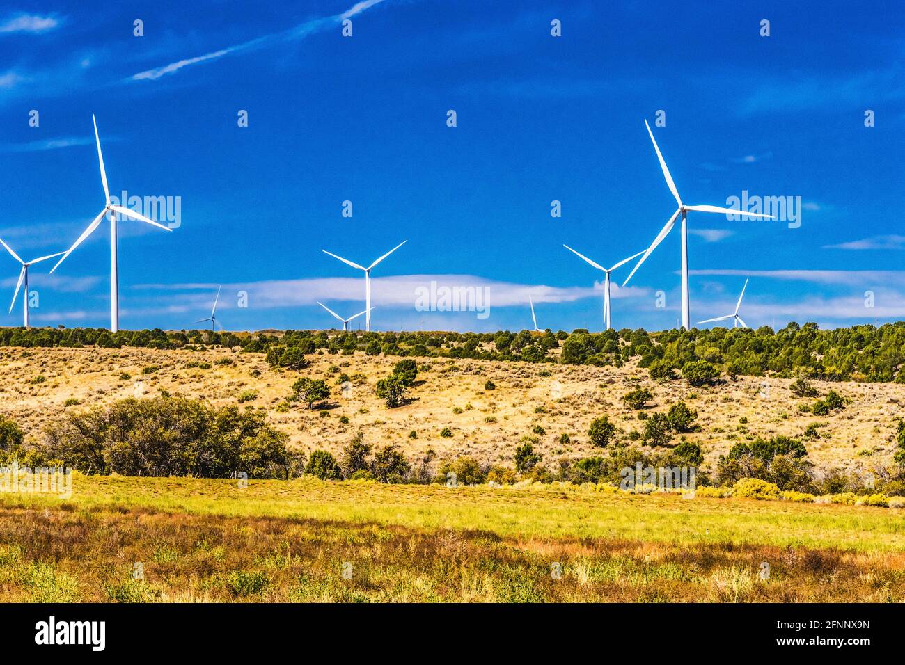 Windmills Large Wind Turbines Farm Sustainable Power Project Monticello ...