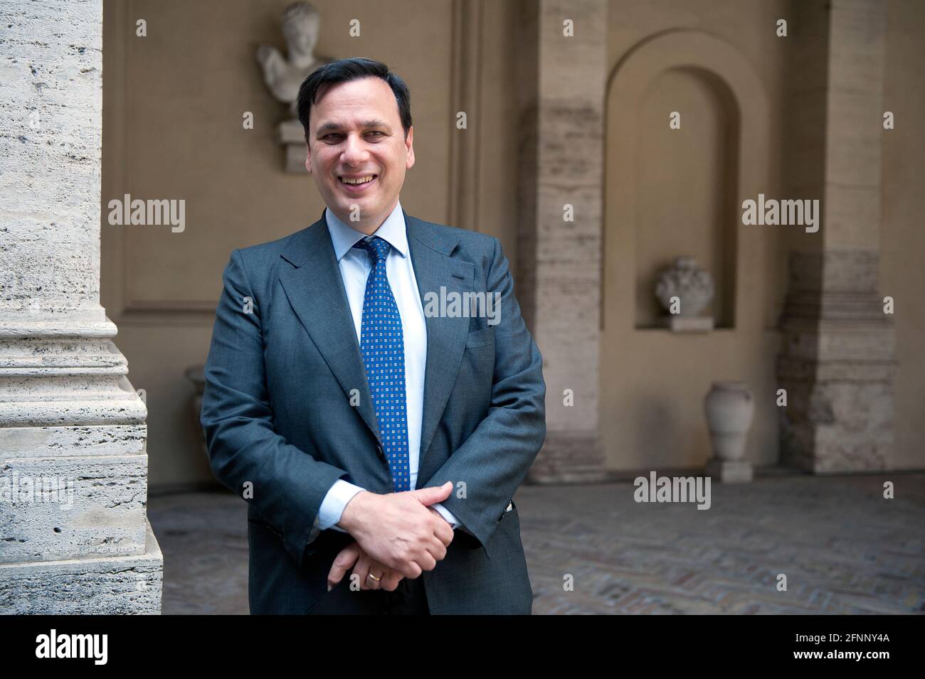 Rome, Italy. 18th May, 2021. May 18, 2021 : Andrea Monda poses before ...