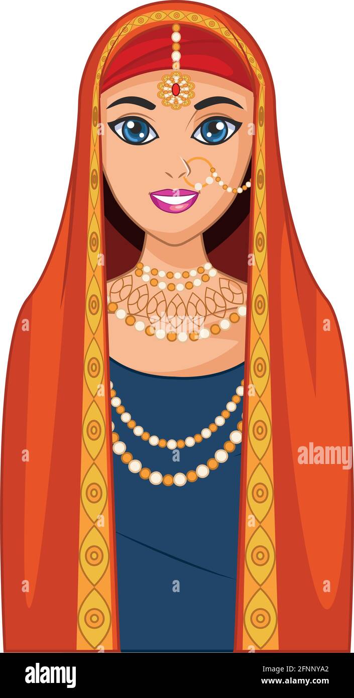 arabic bride dress red Stock Vector Image & Art - Alamy