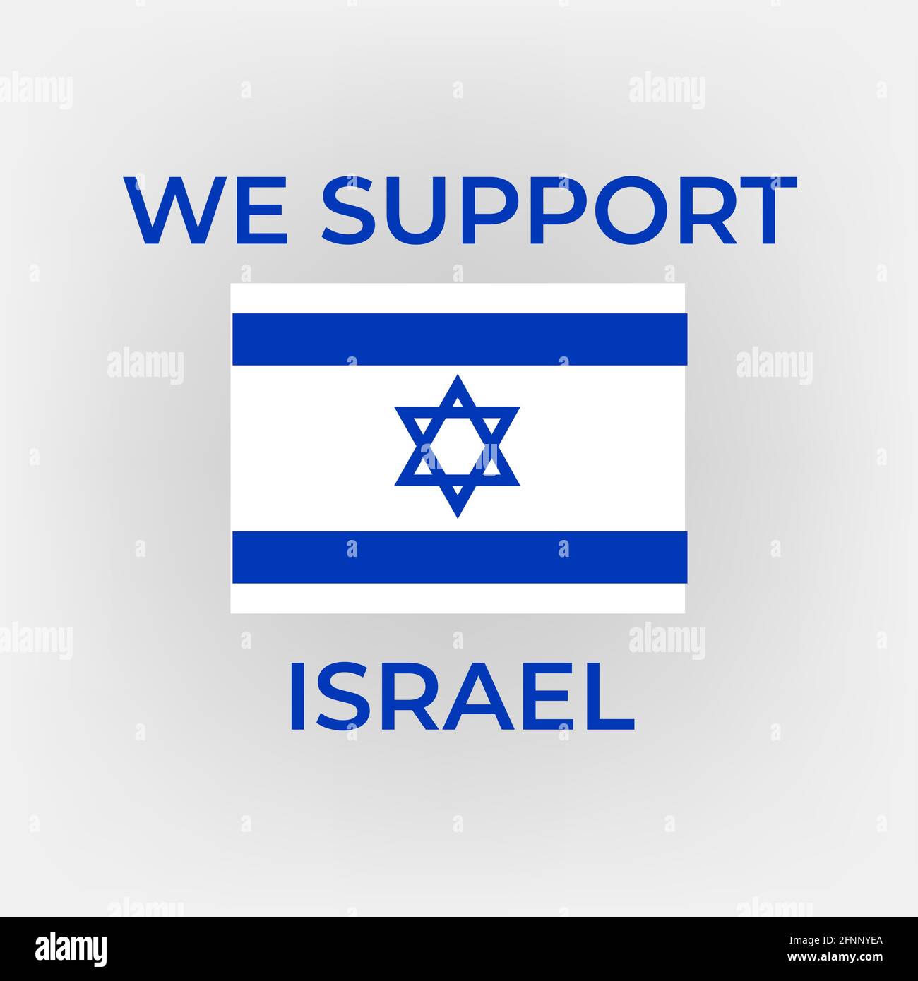We Support Israel poster design vector. Stand with Israel, Israel ...