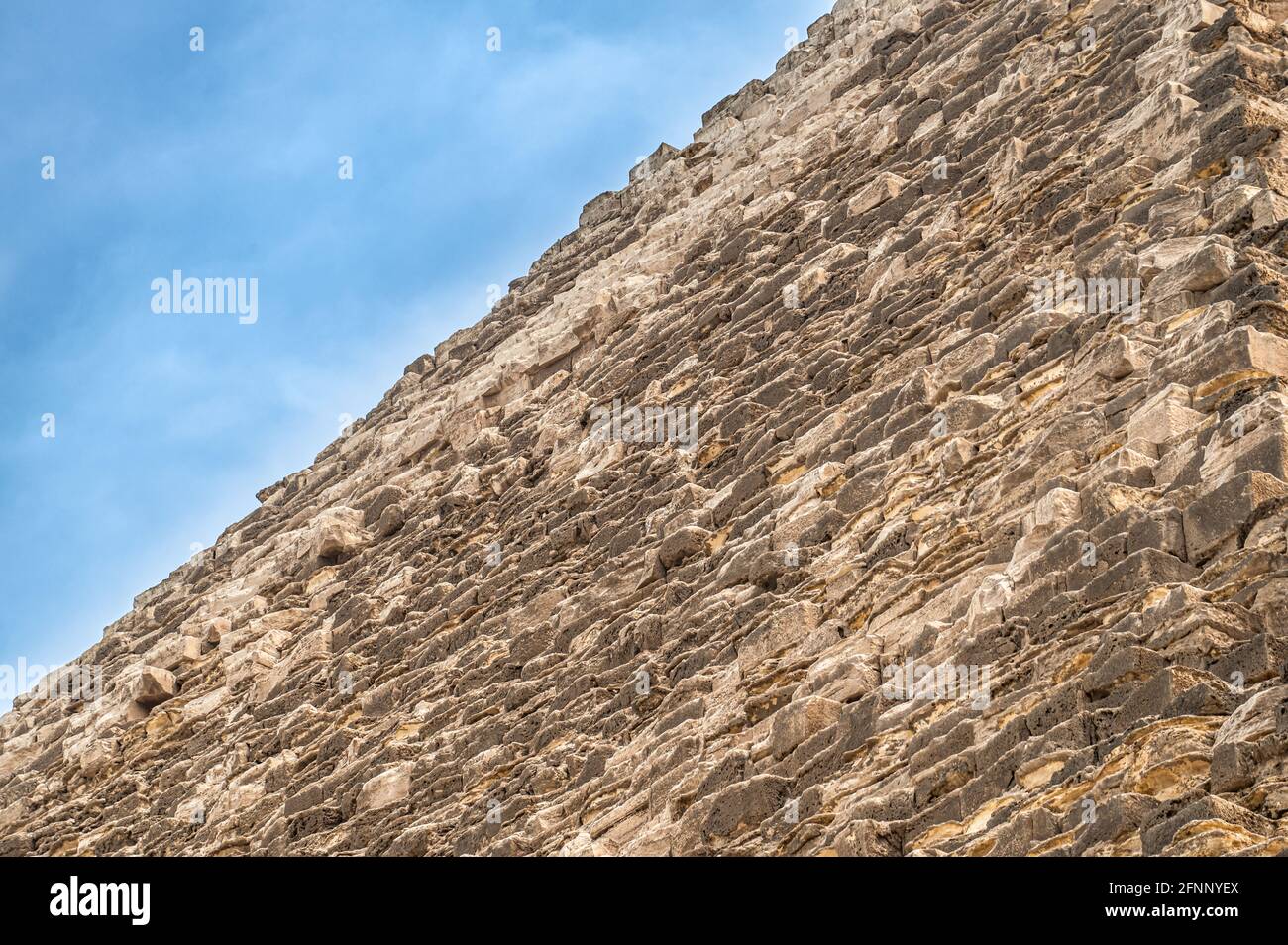 Pyramide Stone Blocks. Side of the Great Pyramid in Giza. One of the ...