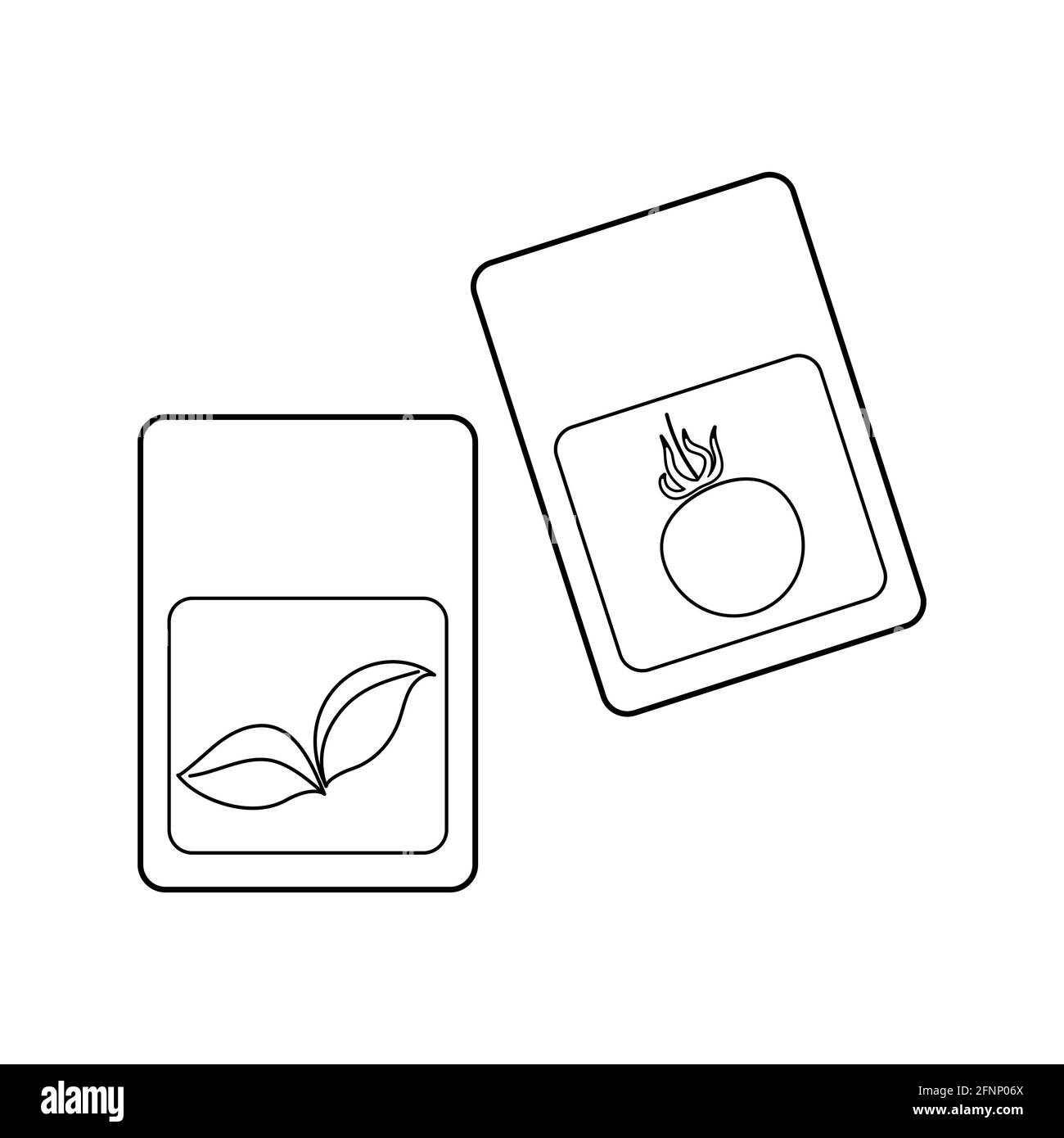 Seed packs Stock Vector Images - Alamy