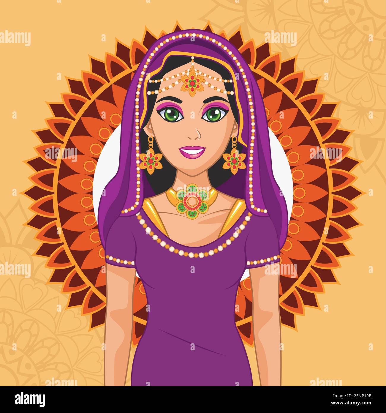 arab bride and frame Stock Vector Image & Art - Alamy