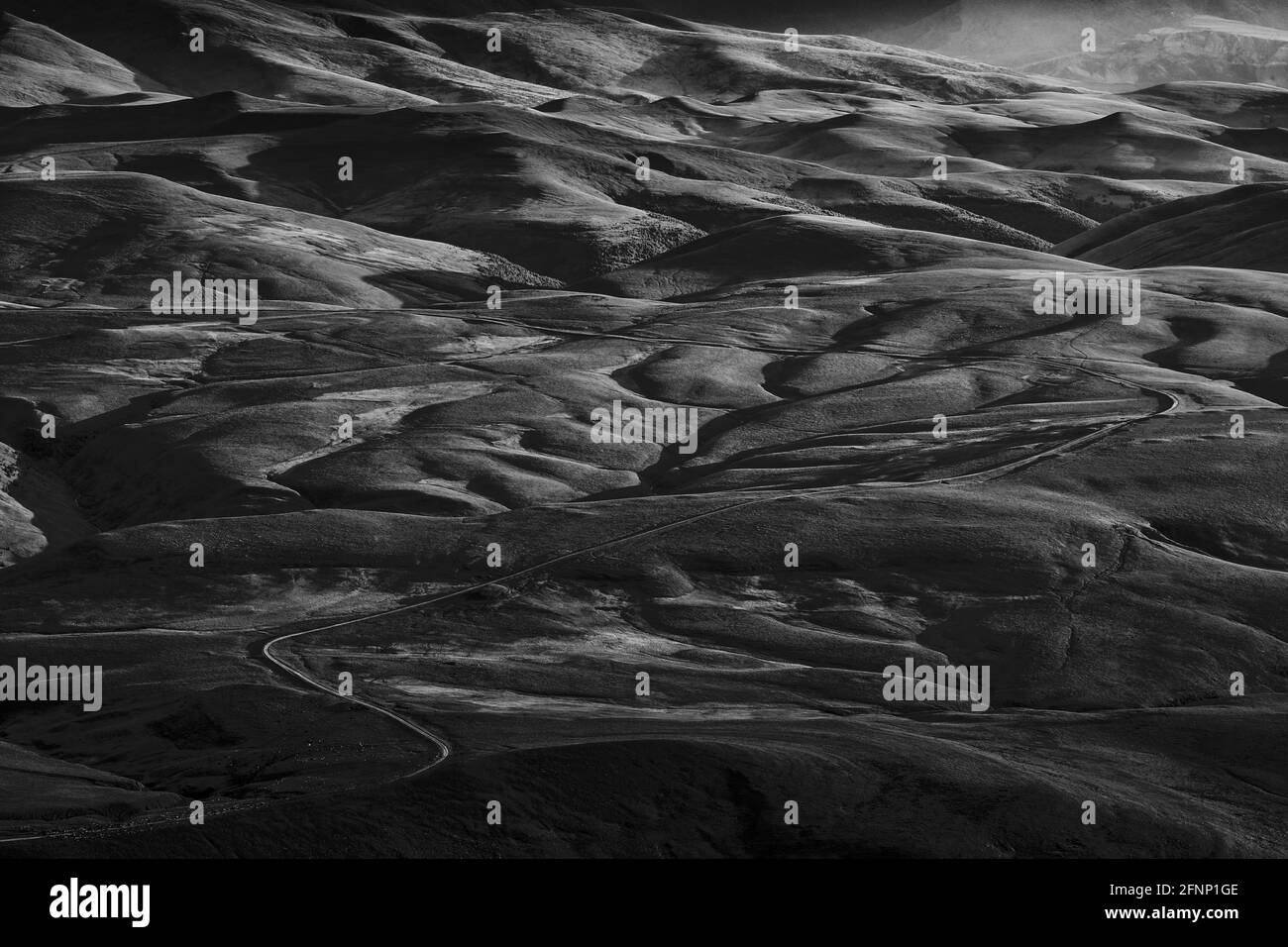 Sunset and mist Black and White Stock Photos & Images - Alamy