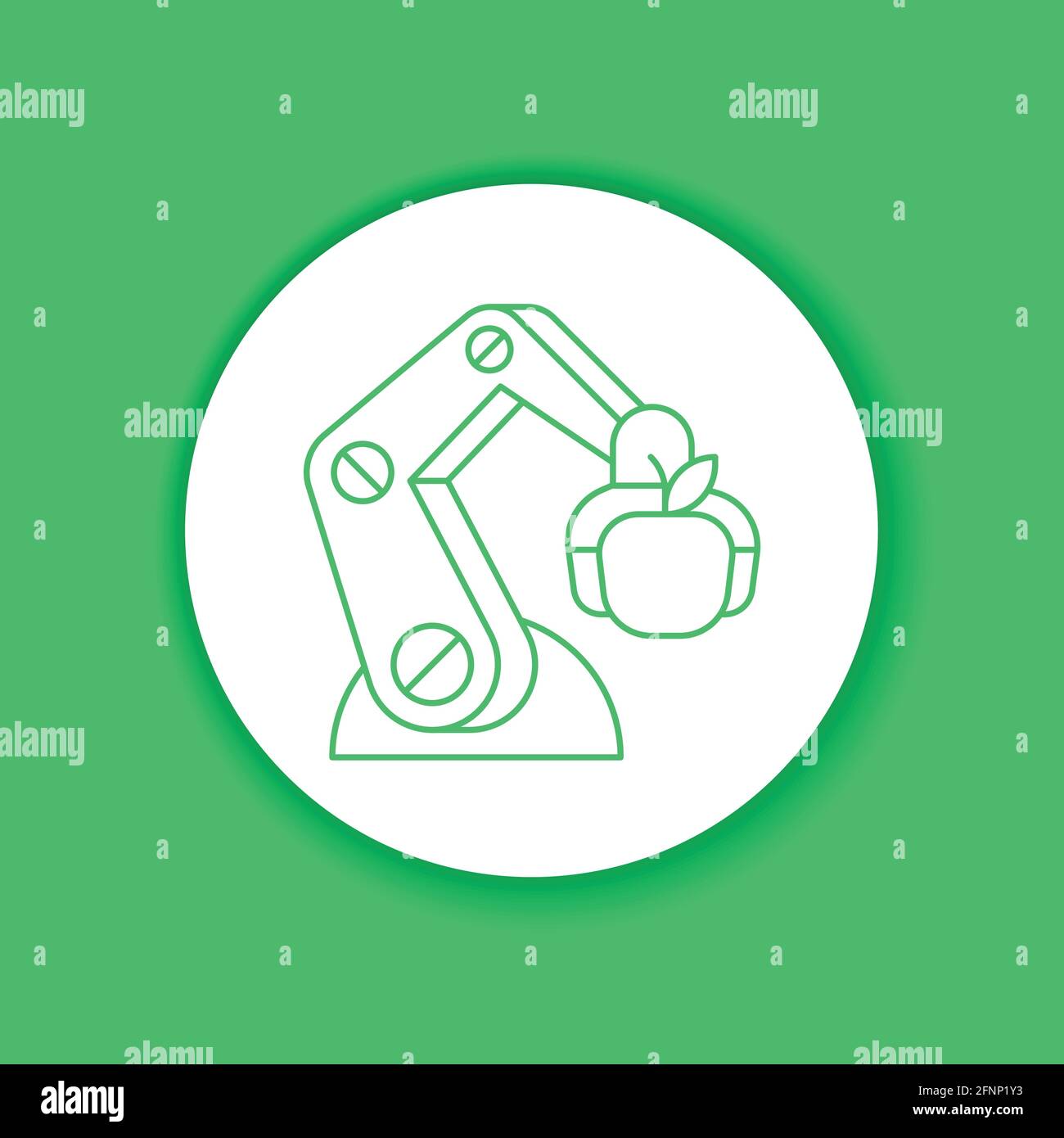 Robotic arm ai color icon Stock Vector Images - Alamy
