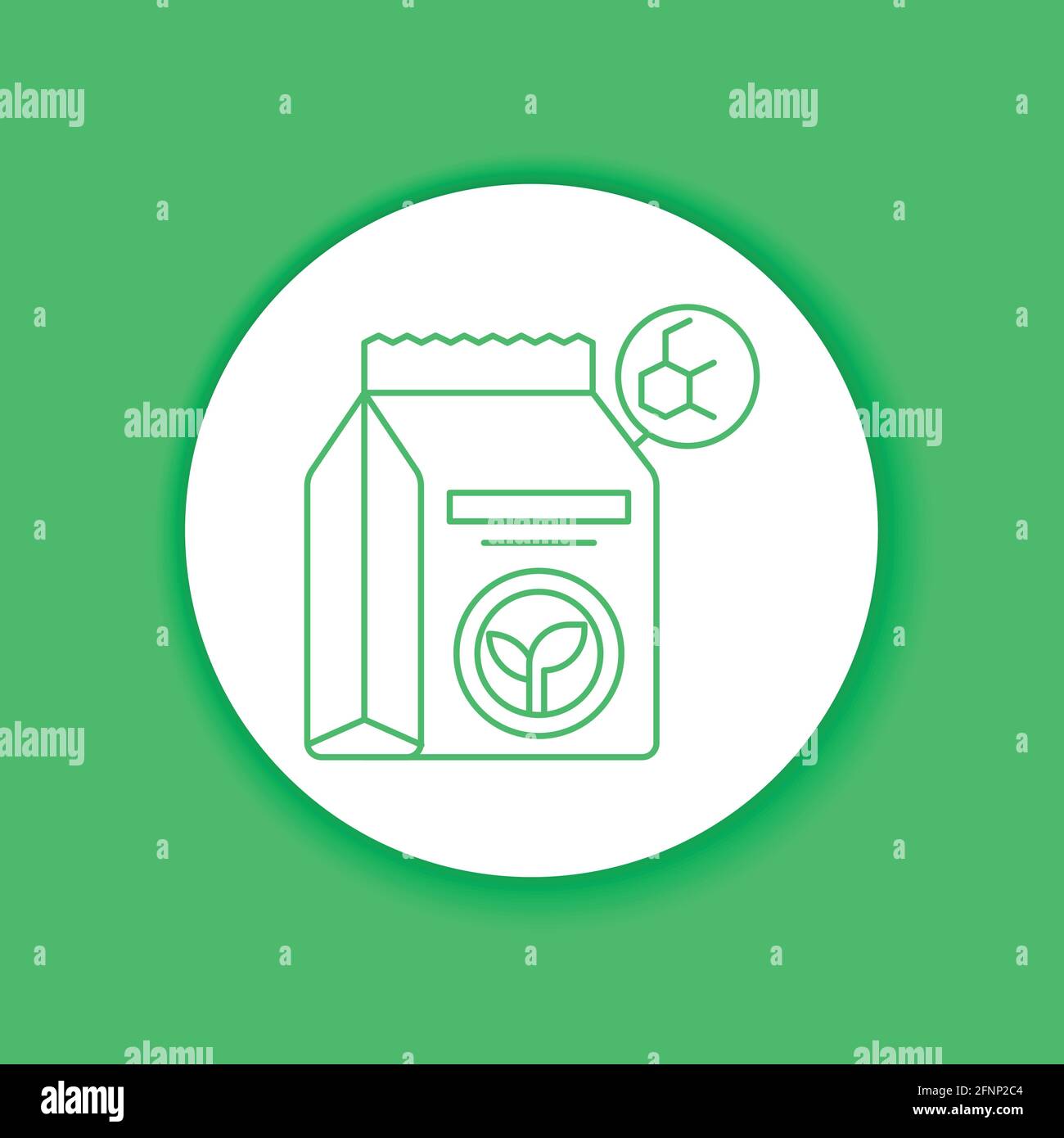 Fertilizer for plants. Smart farming color linear icon. Agricultural ...