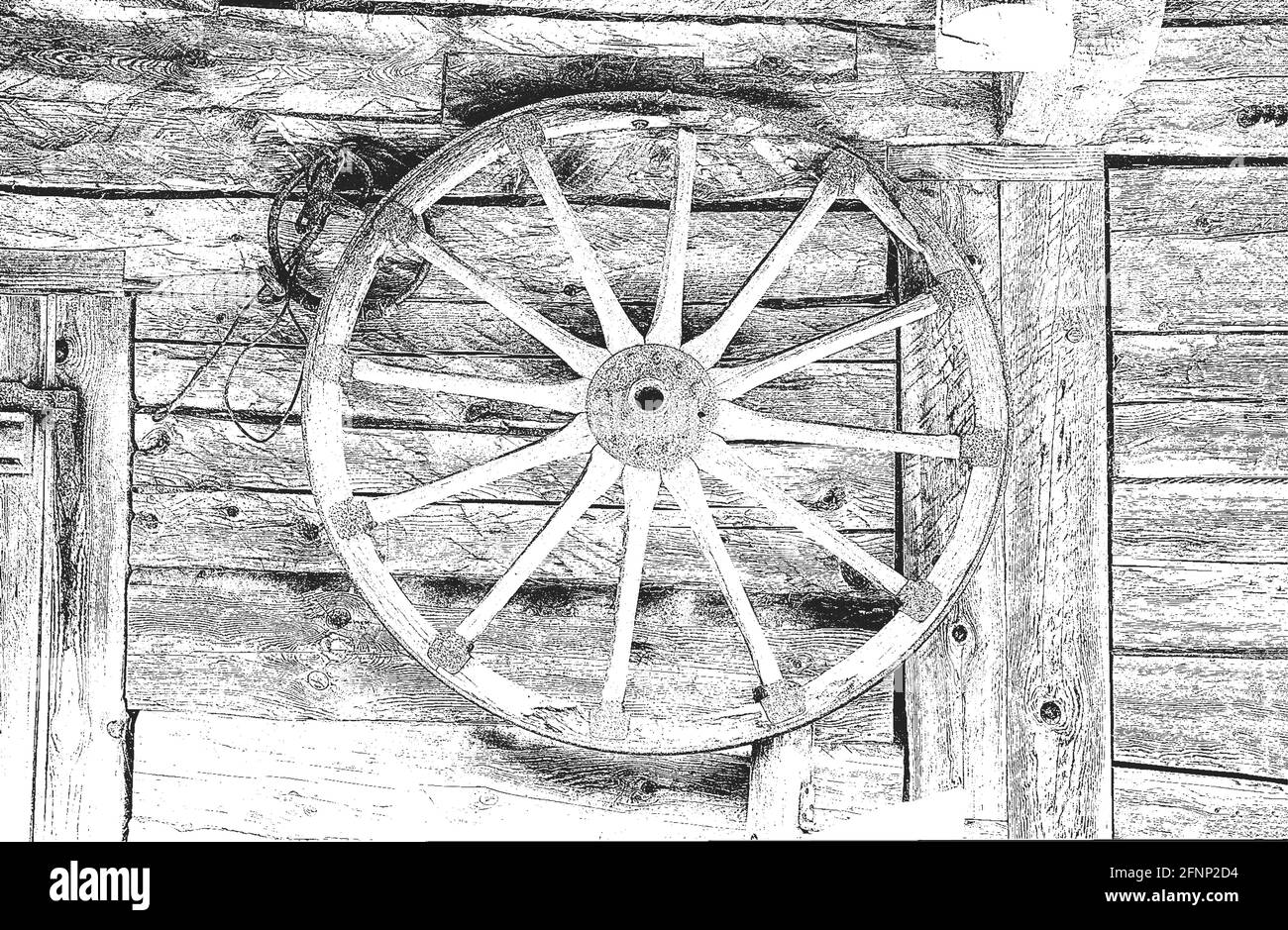 Distressed overlay wooden plank texture, log, wheel grunge background ...