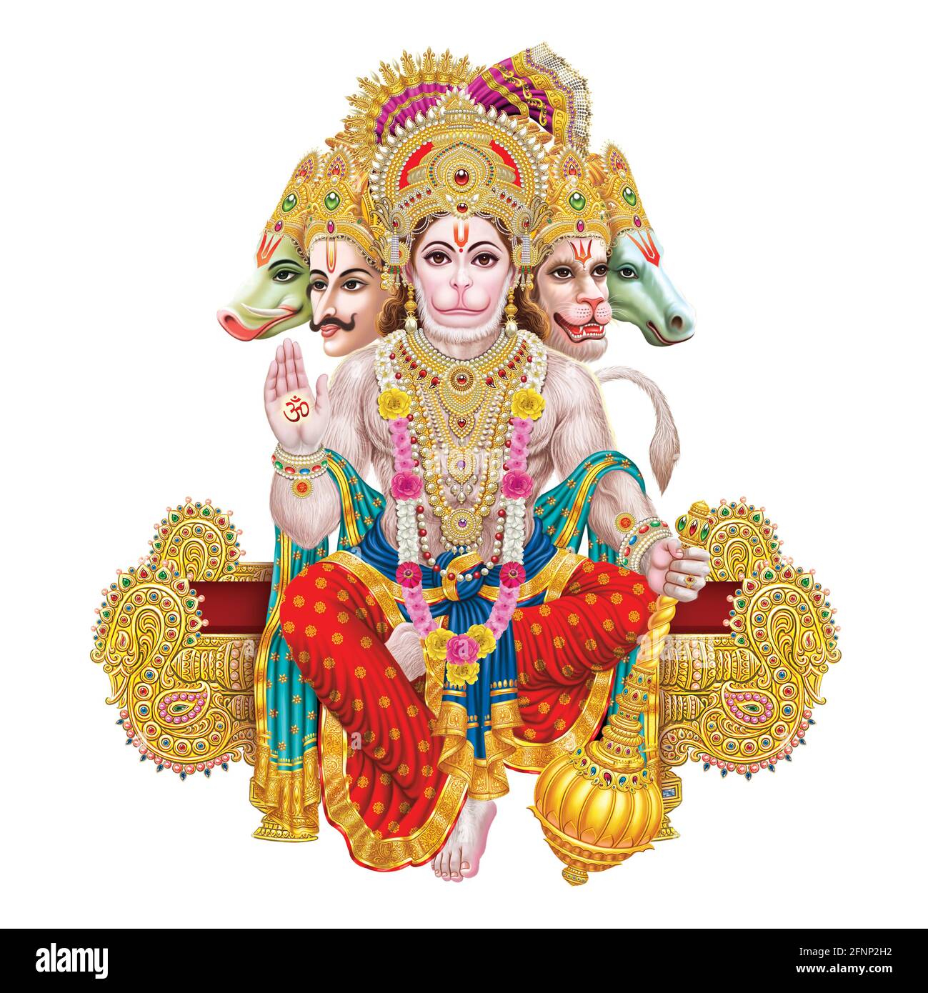 Lord Hanuman, Pawan Putra, Hanuman, Hanuman Posters. High Resolution Digital Painting Stock ...